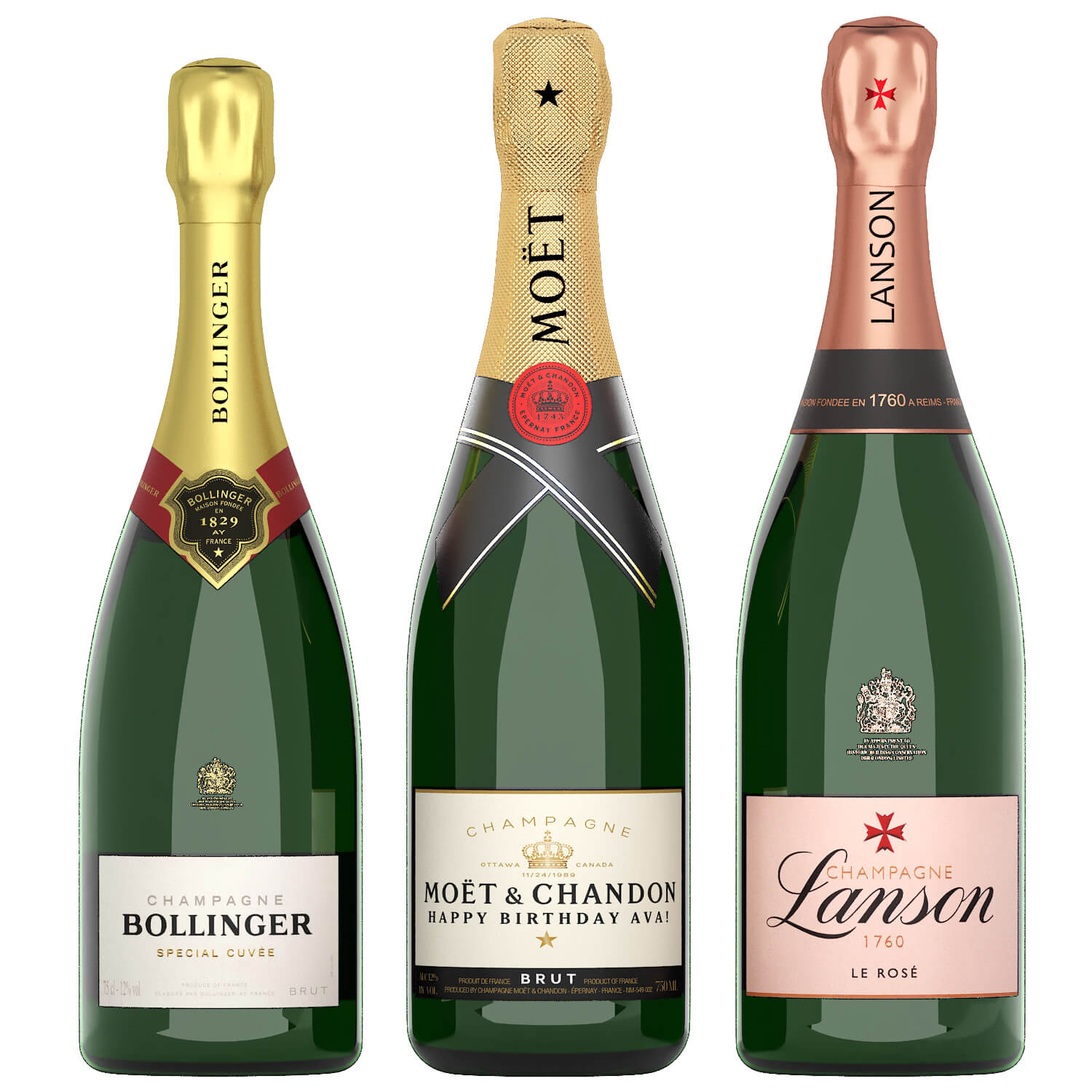 Collection of Bottles Wine Champagne - 3D Model by Proart1studio