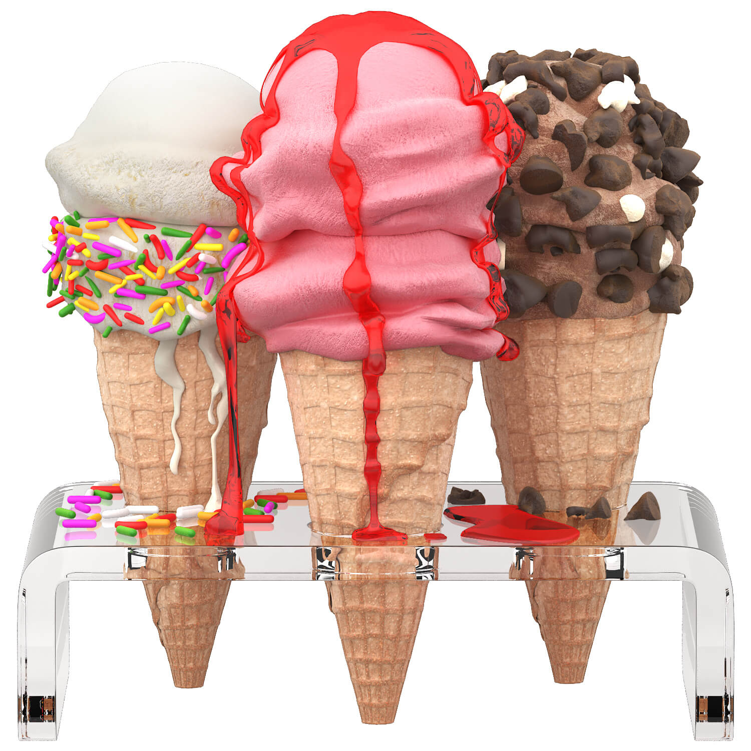 Corn Ice Cream - 3D Model by Proart1studio