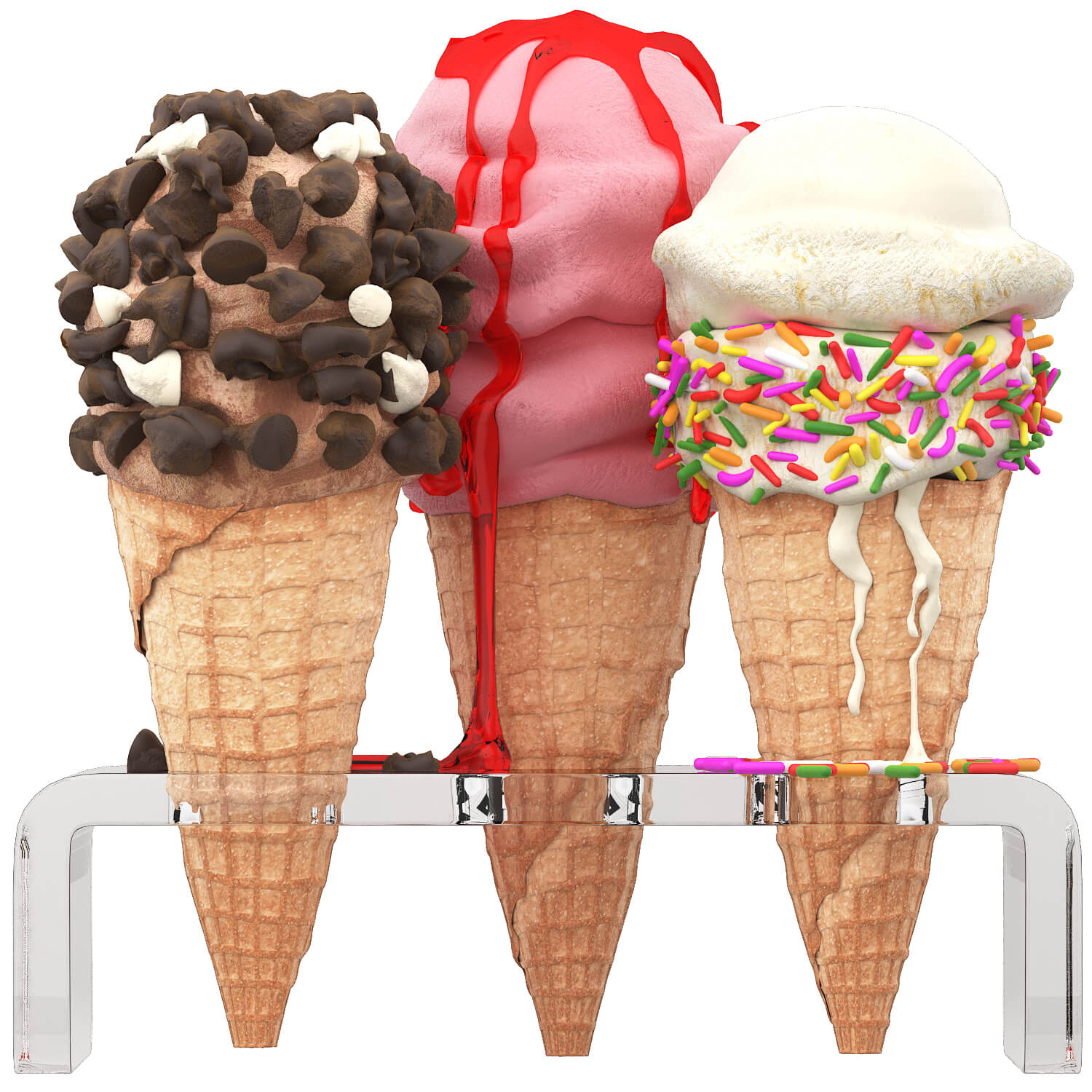 Corn Ice Cream - 3D Model by Proart1studio