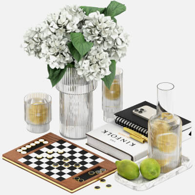 Decorative Set 03 - 3D Model by Proart1studio