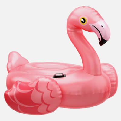 Pink Mega Flamingo Inflatable - 3D Model by Proart1studio