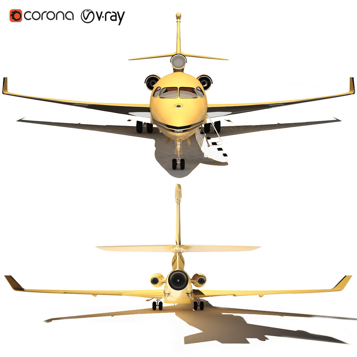 dassault falcon x7 - 3D Model by Proart1studio