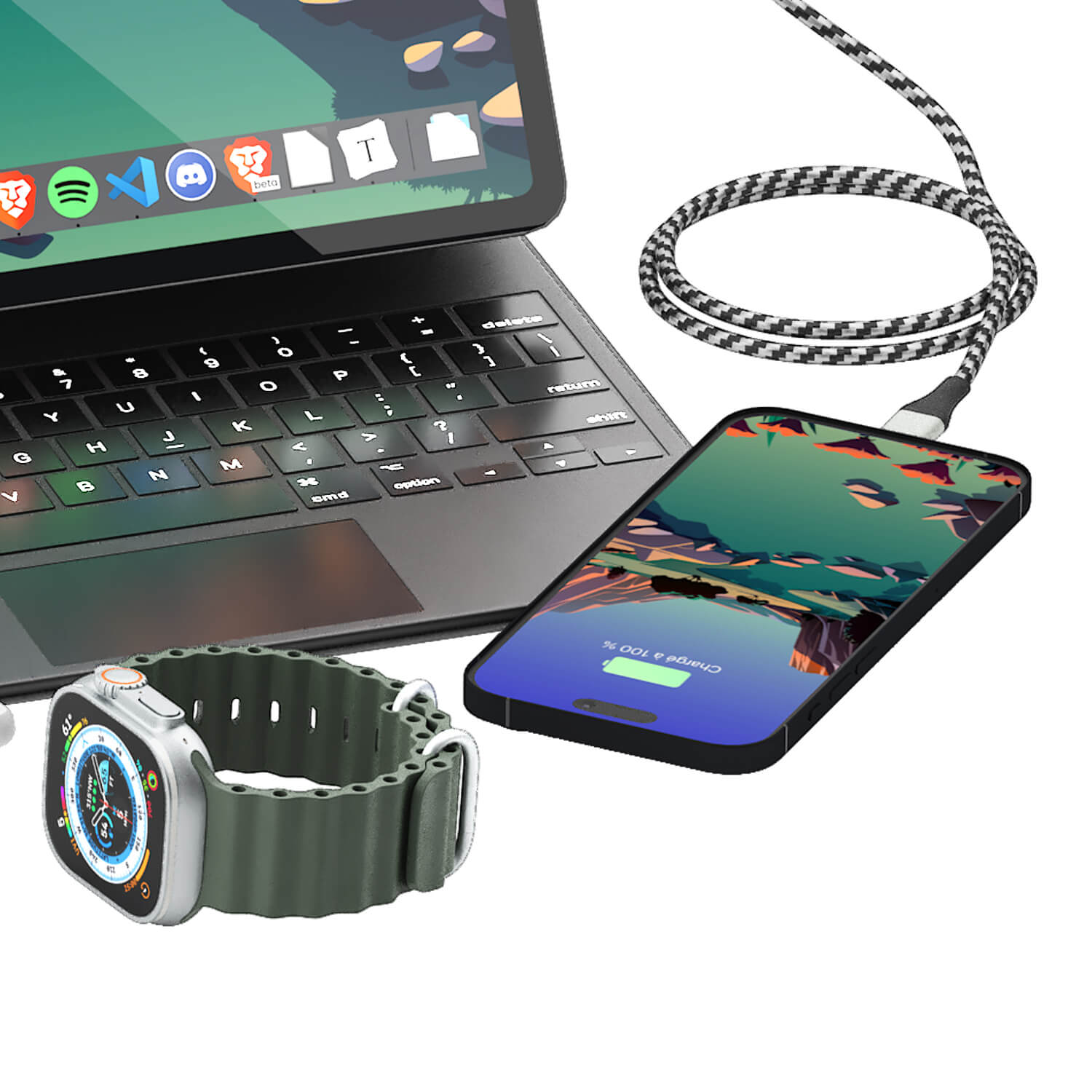 Set of Electronic Apple Equipments - 3D Model by Proart1studio