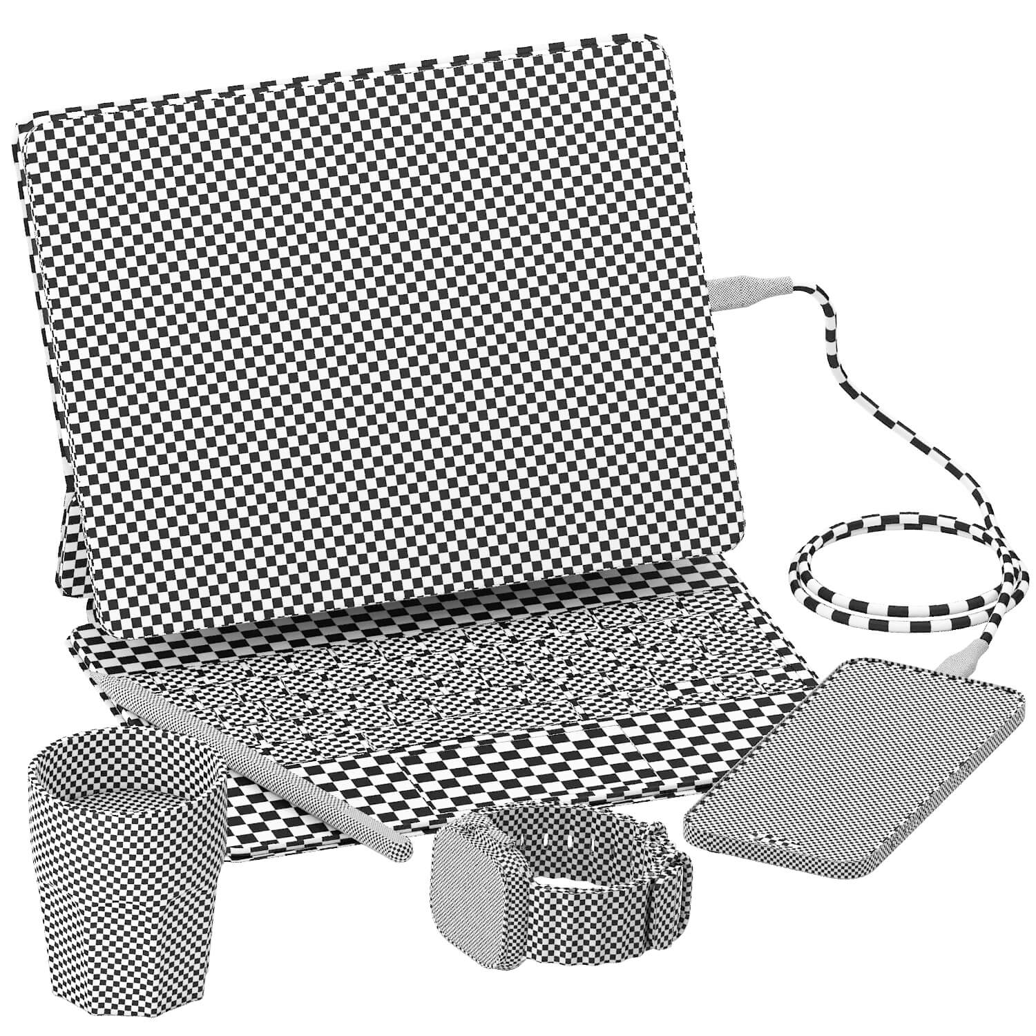 Set of Electronic Apple Equipments - 3D Model by Proart1studio