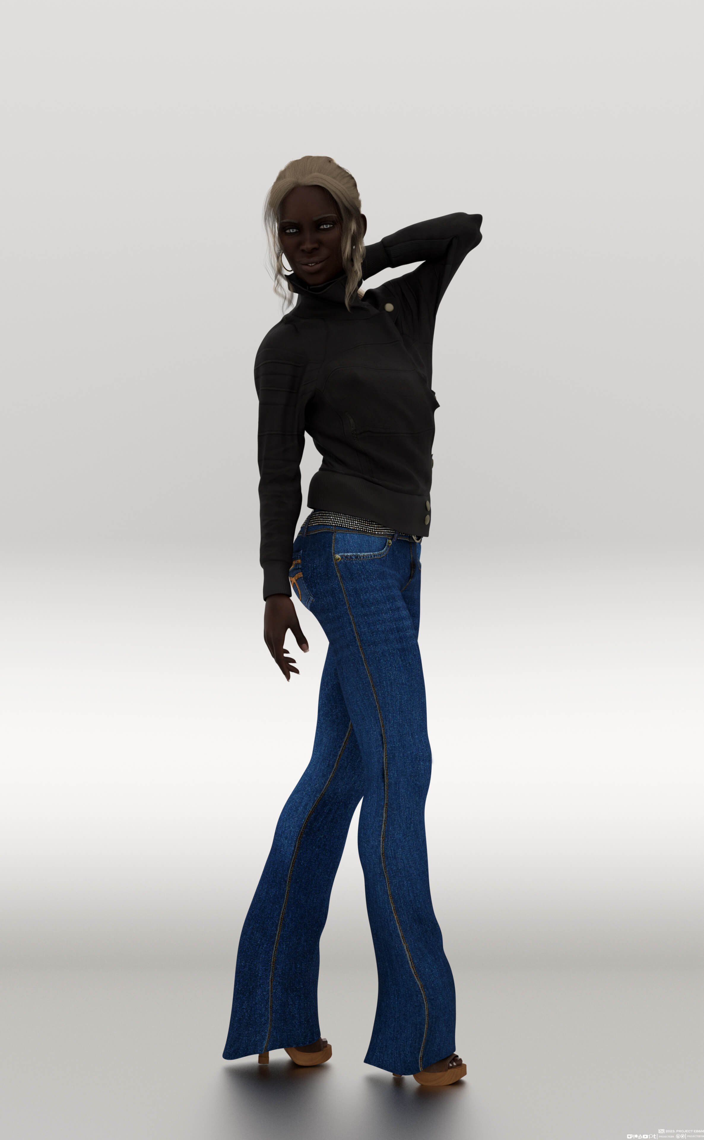 Ana (New Model) 3D Render, Digital Art by Project EByM