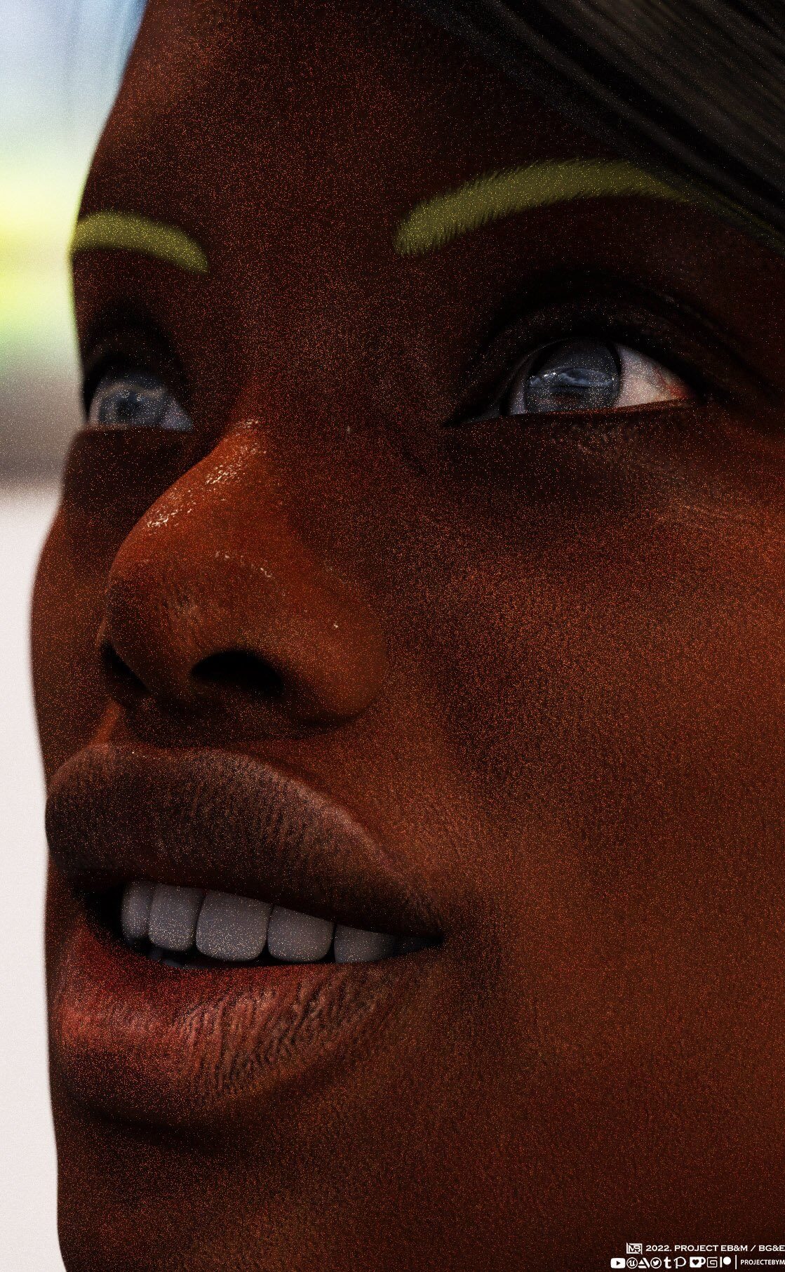 Close-Up 3D Render, Digital Art by Project EByM