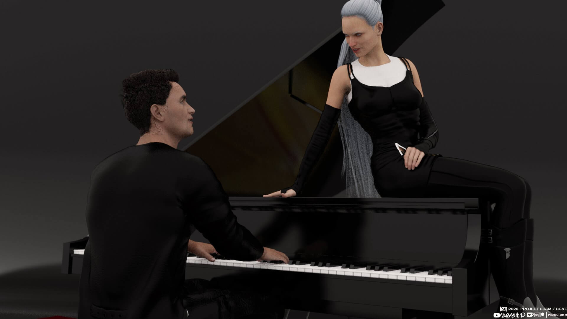 Piano Lesson 3D Render | RenderHub Gallery