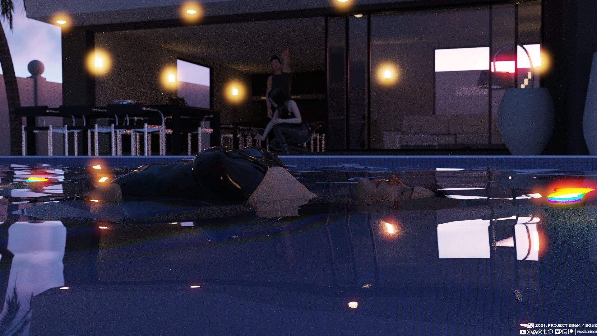 Sunset 3D Render, Digital Art by Project EByM