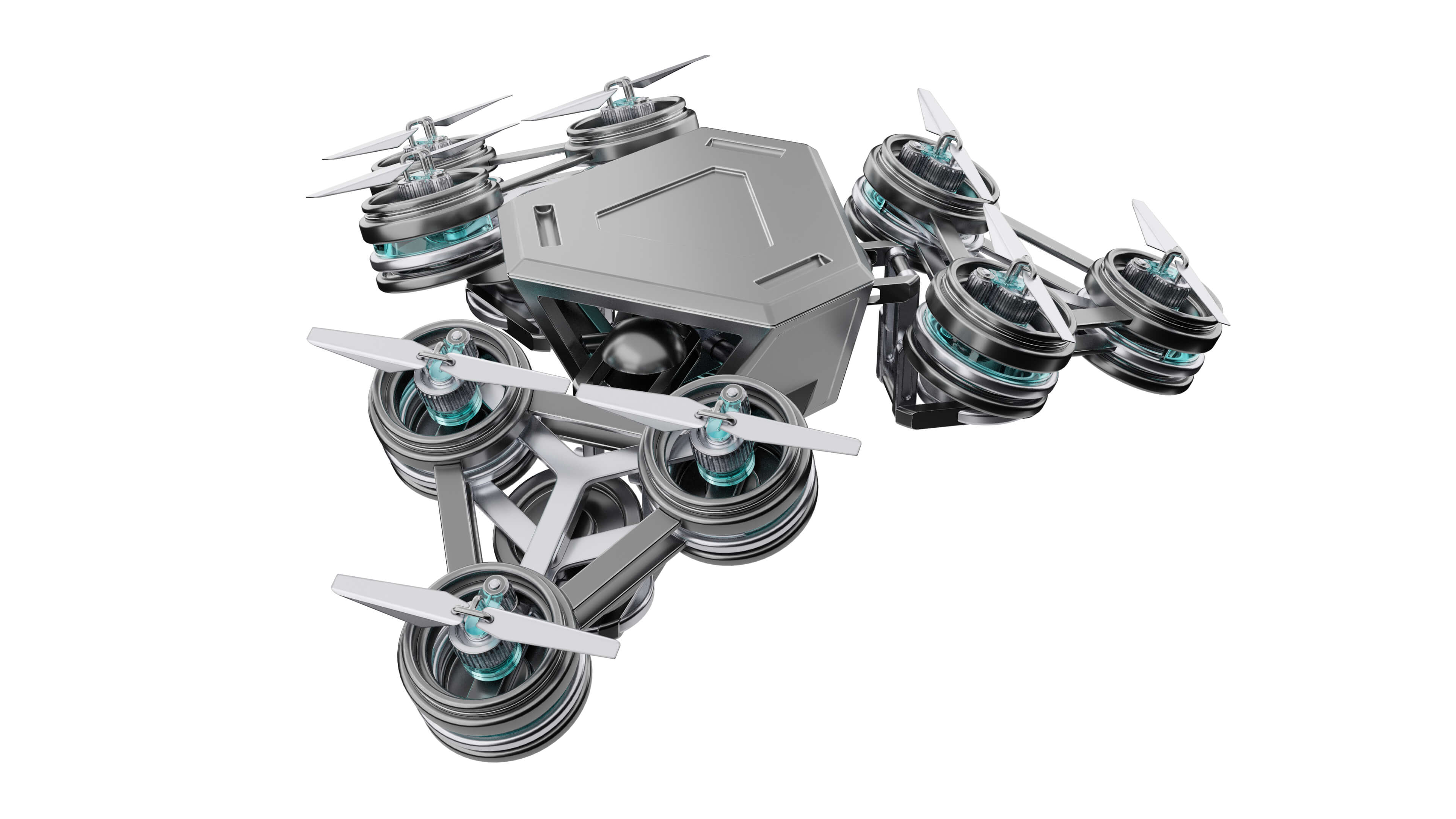 Futuristic Mech Drone - 3D Model by ProjectX3D