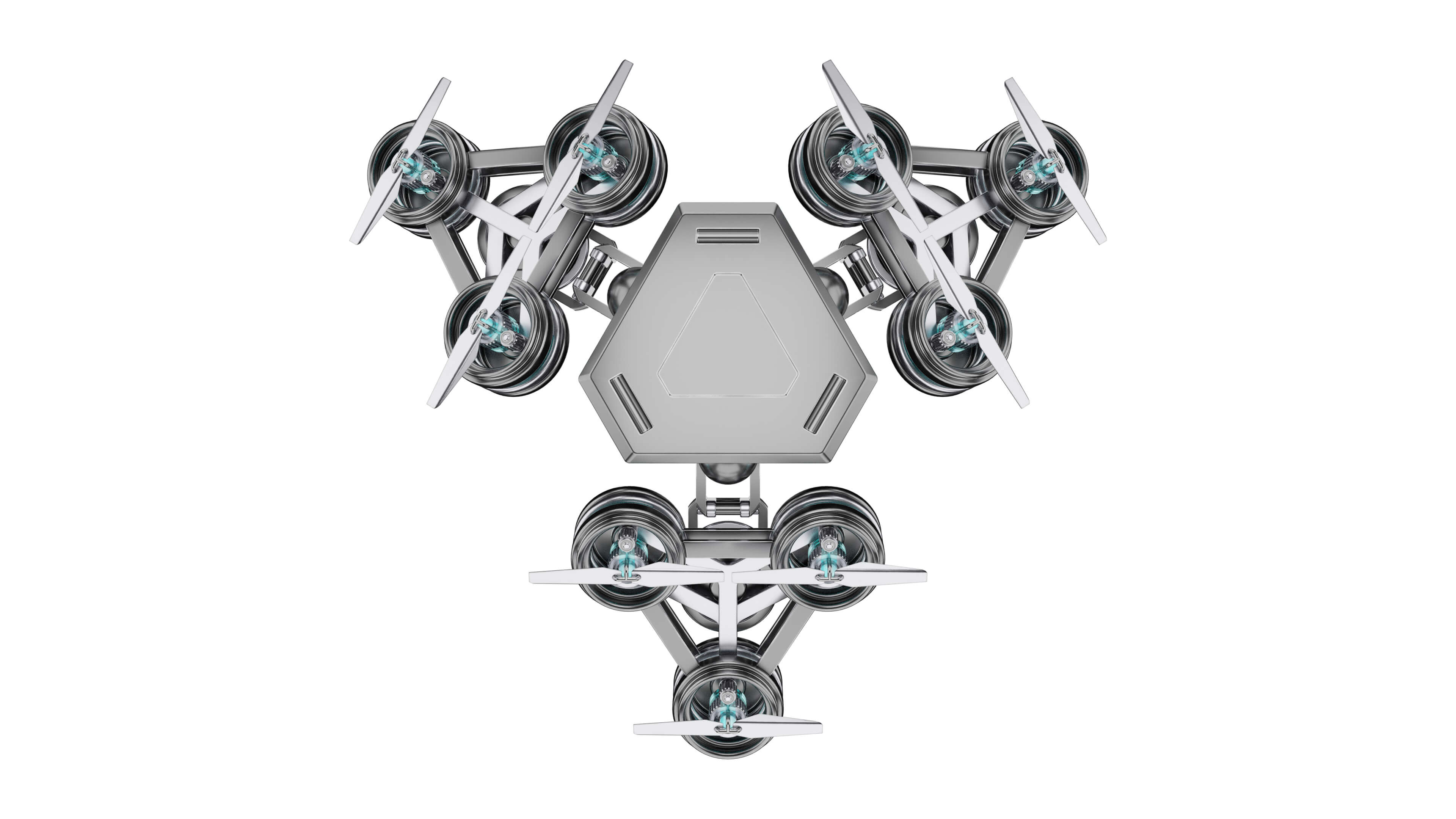 Futuristic Mech Drone - 3D Model by ProjectX3D