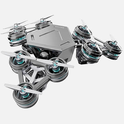 Futuristic Mech Drone - 3D Model by ProjectX3D
