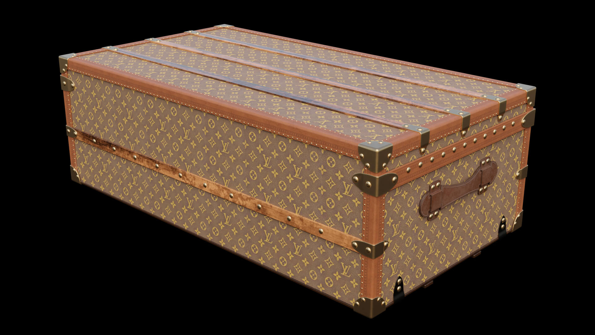 Louis Vuitton Trunk - 3D Model by ProjectX3D