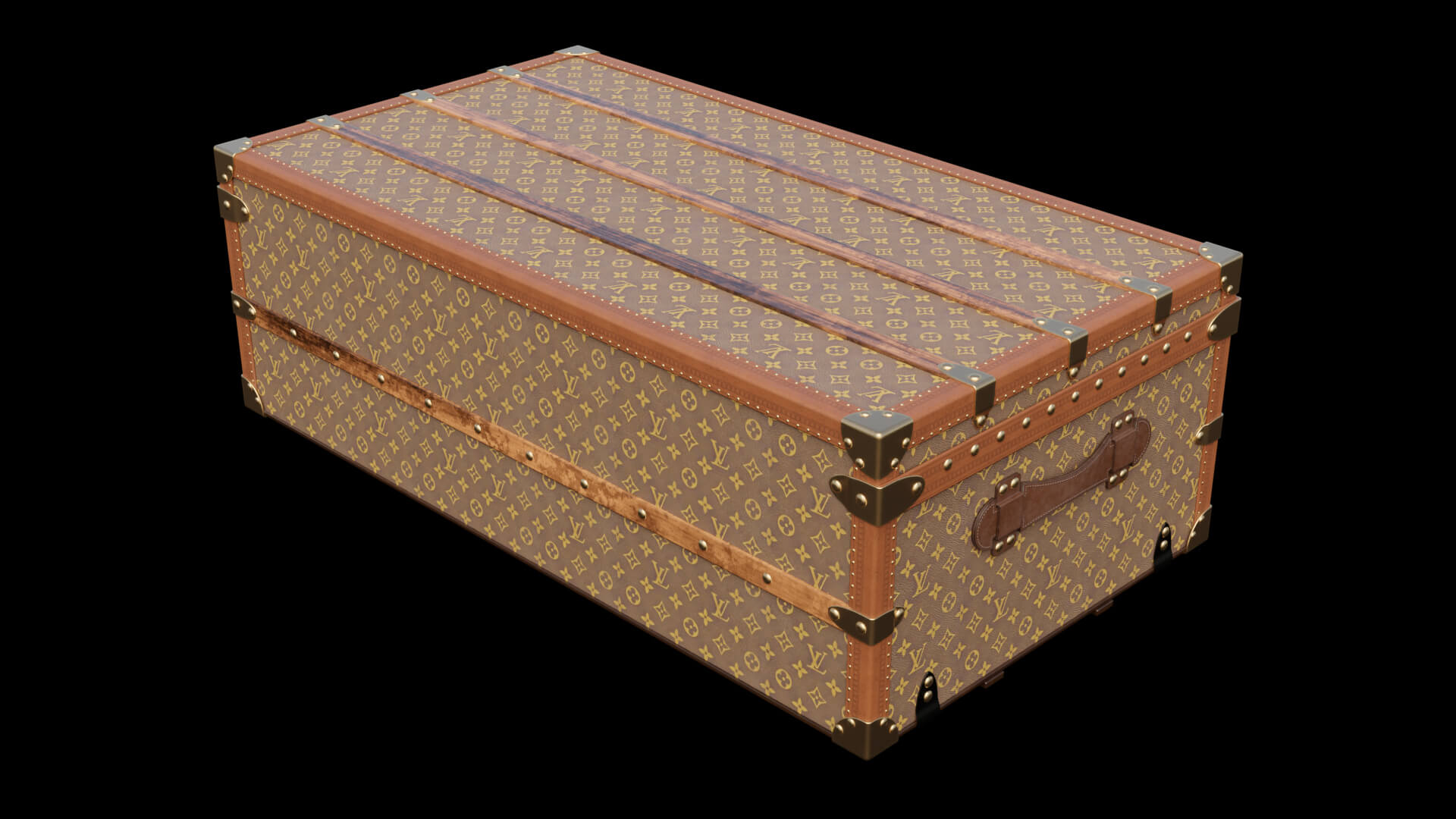 Louis Vuitton Trunk - 3D Model by ProjectX3D