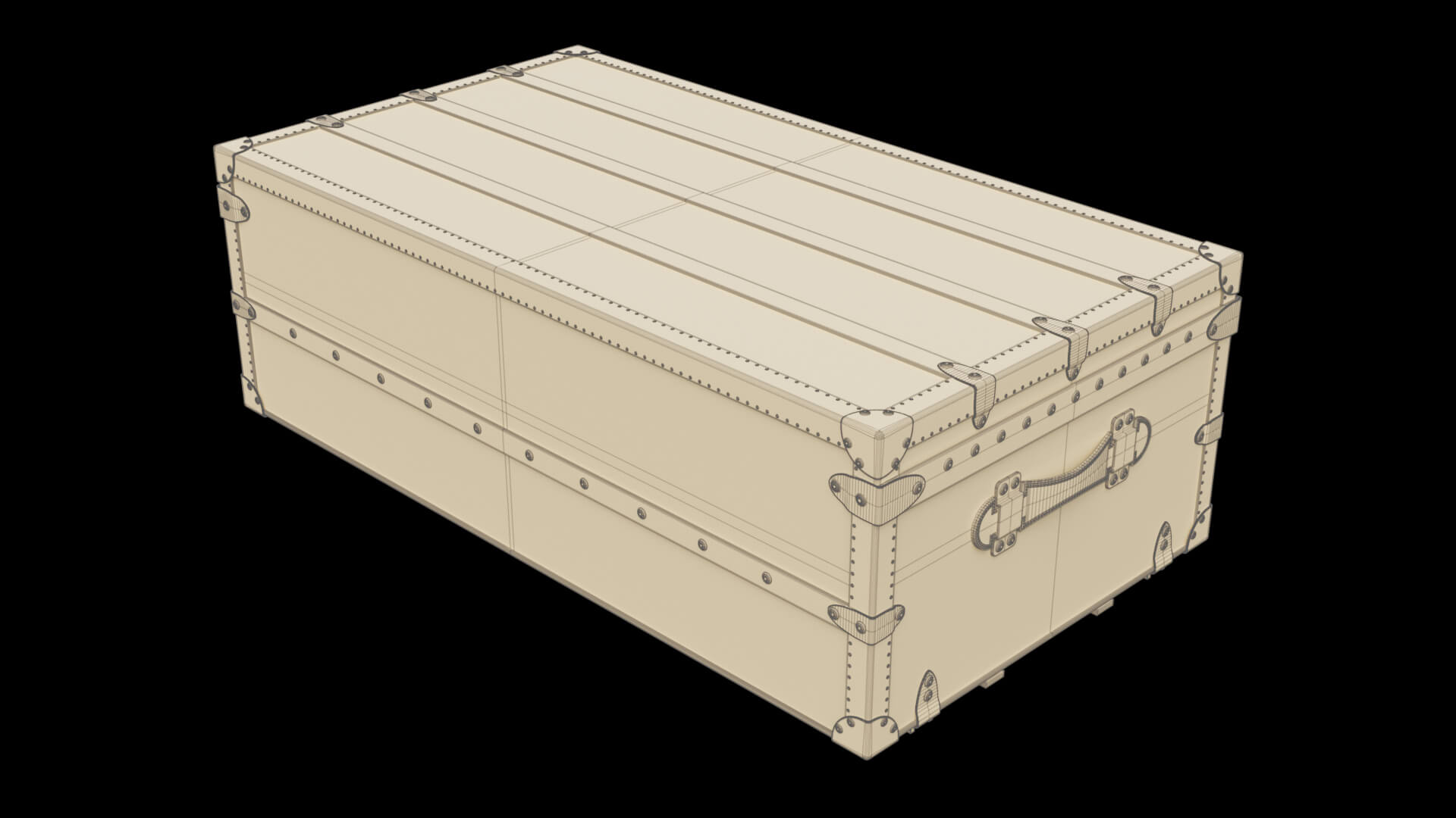 Louis Vuitton Trunk - 3D Model by ProjectX3D