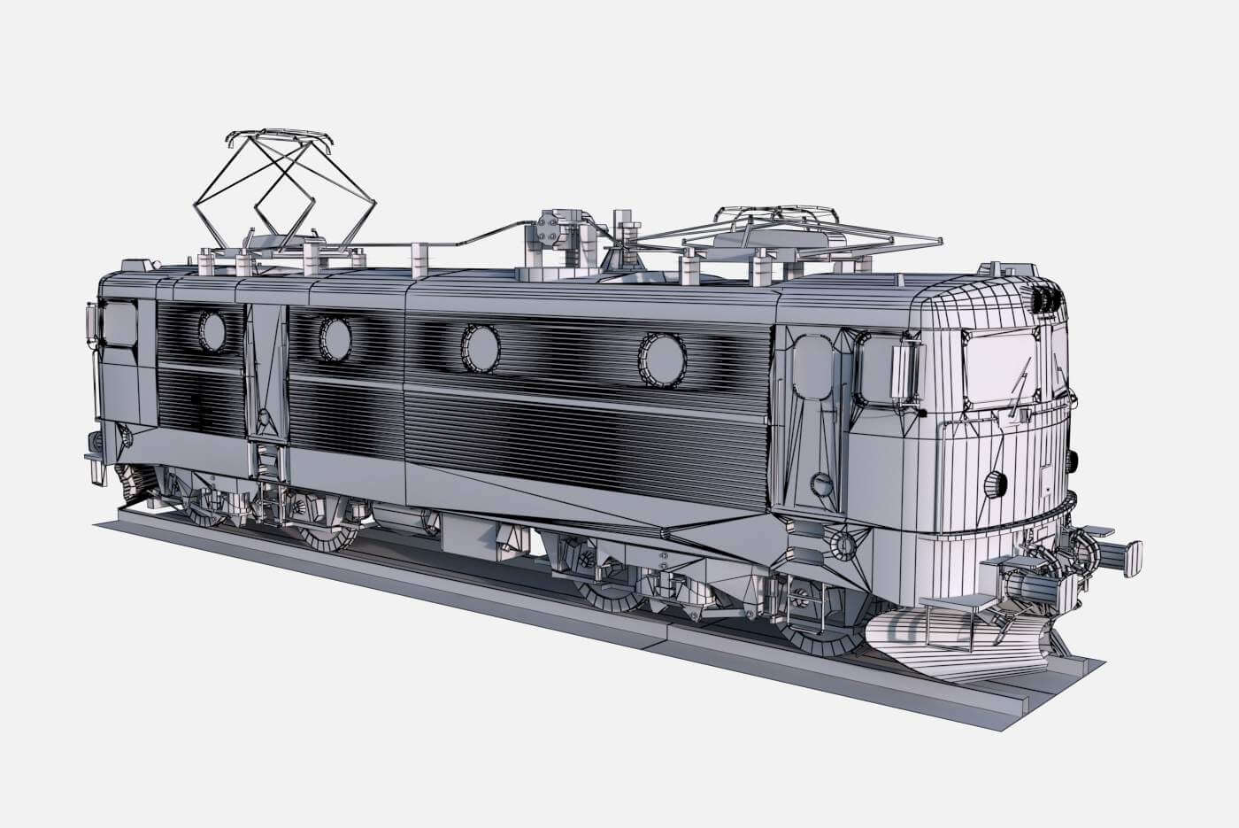 Swedish Electric Locomotive RC4 SJ - 3D Model by ProModels