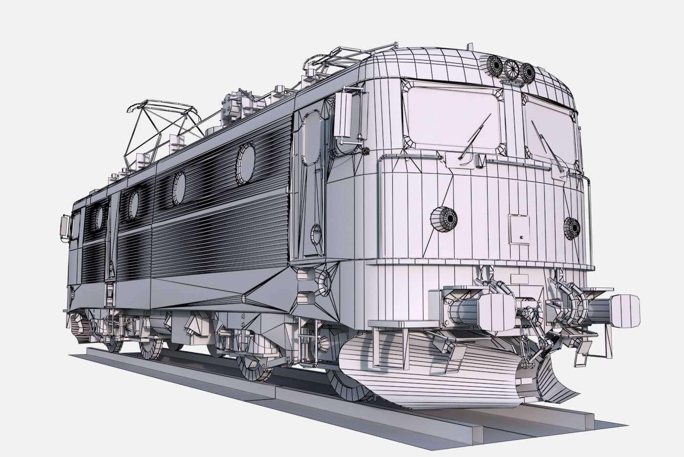 Swedish Electric Locomotive RC4 SJ - 3D Model by ProModels