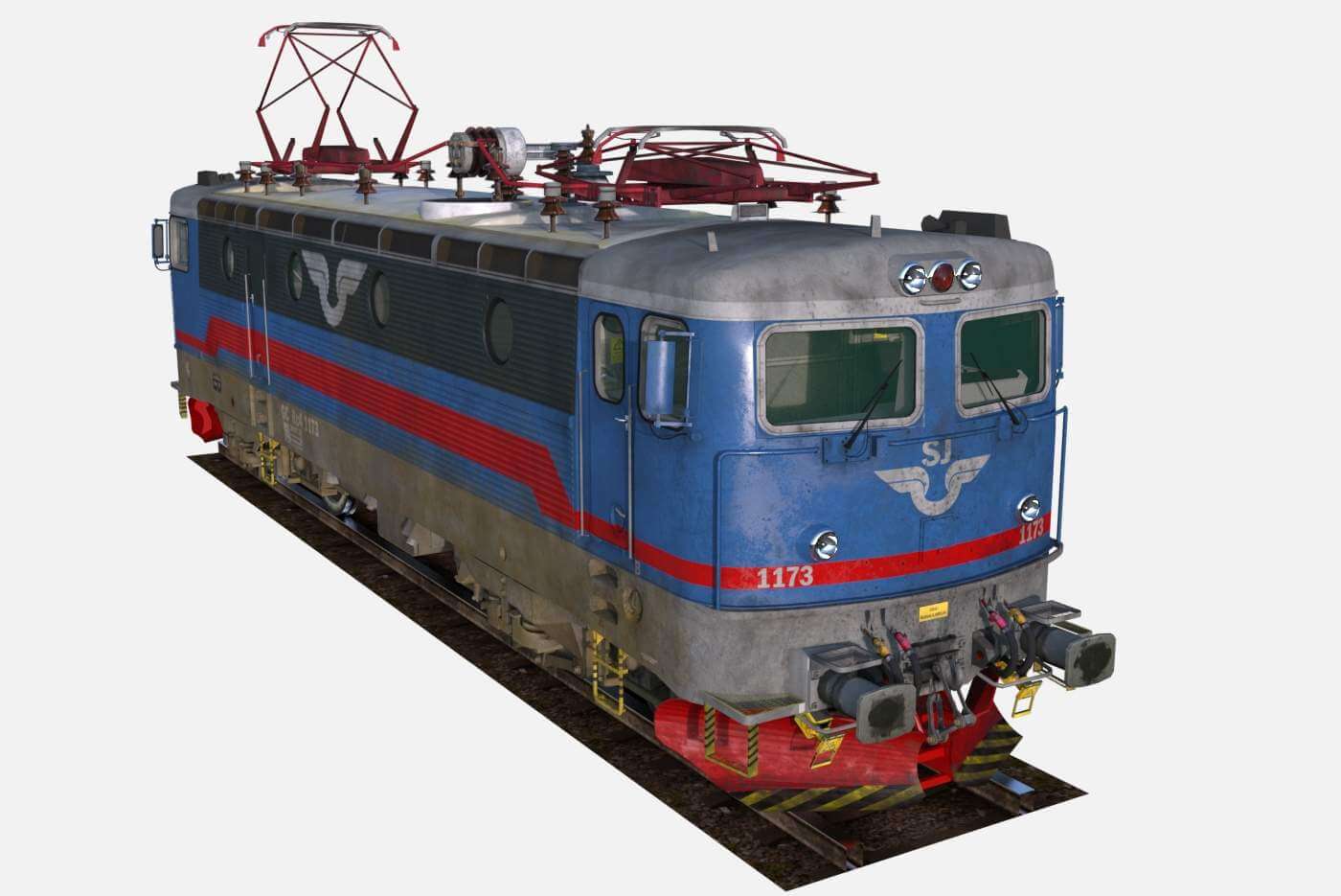 Swedish Electric Locomotive RC4 SJ - 3D Model by ProModels