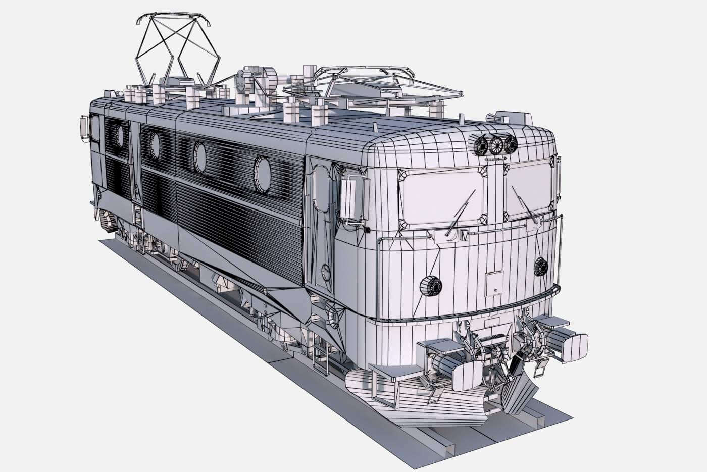 Swedish Electric Locomotive RC4 SJ - 3D Model by ProModels