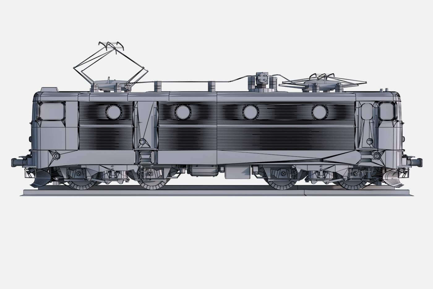Swedish Electric Locomotive RC4 SJ - 3D Model by ProModels