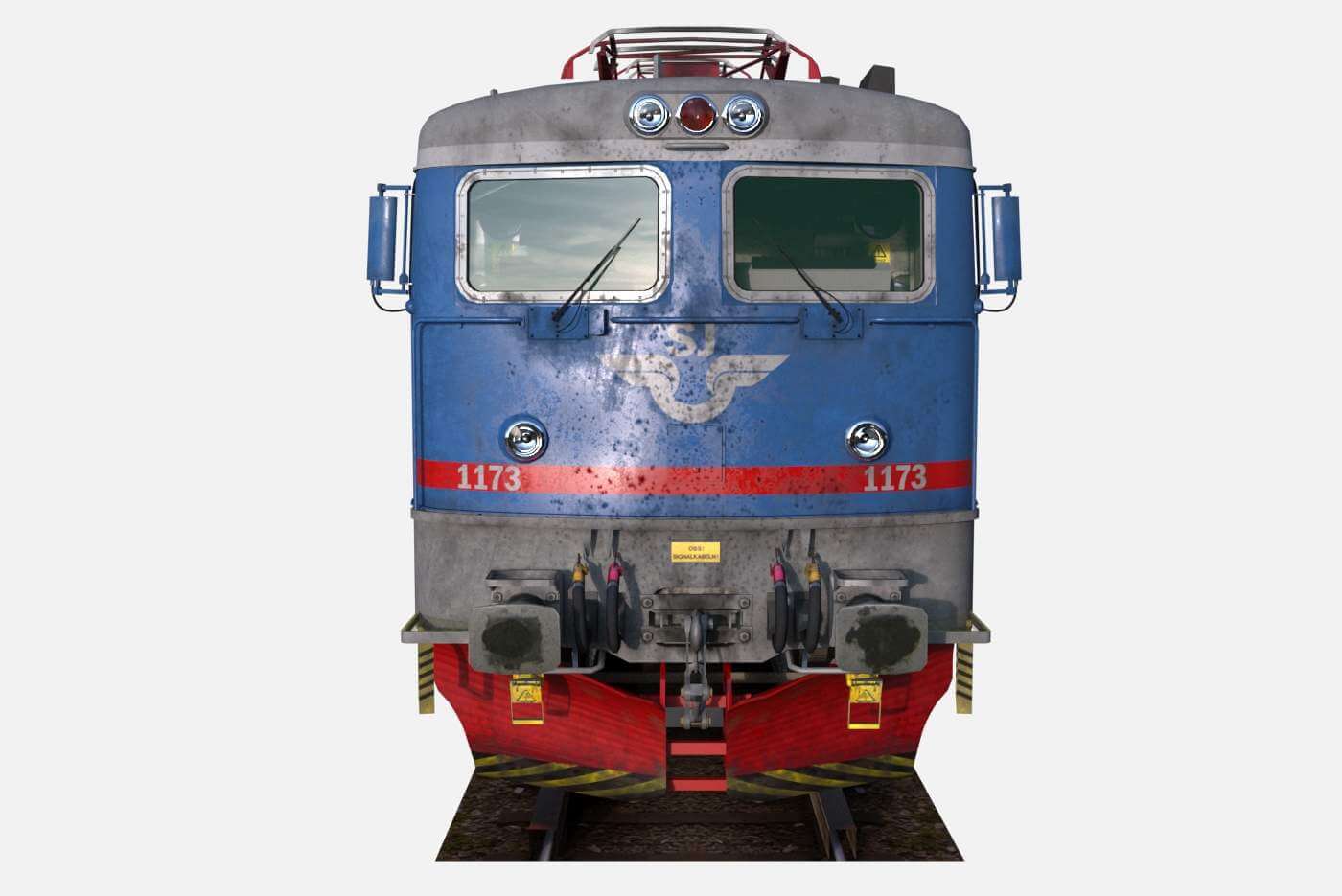 Swedish Electric Locomotive RC4 SJ - 3D Model by ProModels