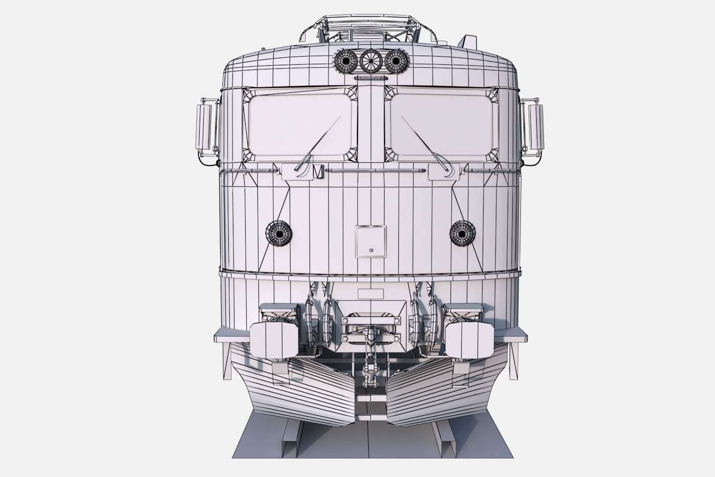 Swedish Electric Locomotive RC4 SJ - 3D Model by ProModels