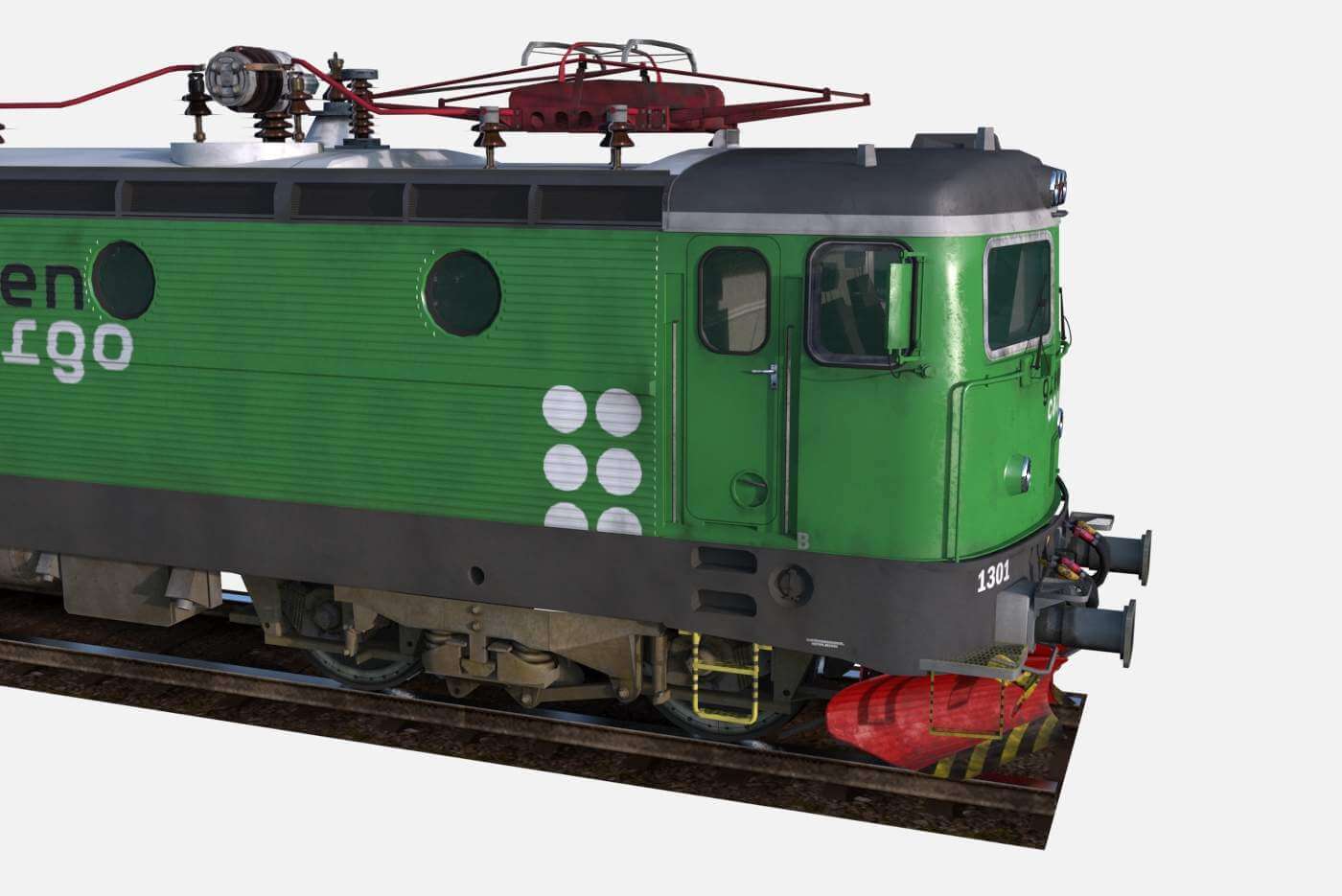 Swedish Electric Locomotive RC4 SJ - 3D Model by ProModels
