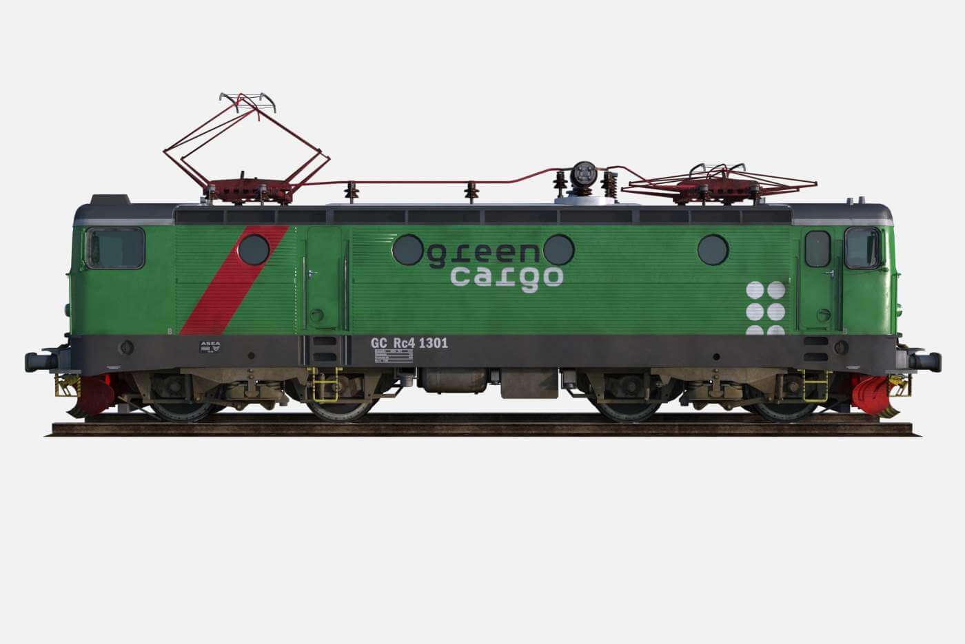 Swedish Electric Locomotive RC4 SJ - 3D Model by ProModels