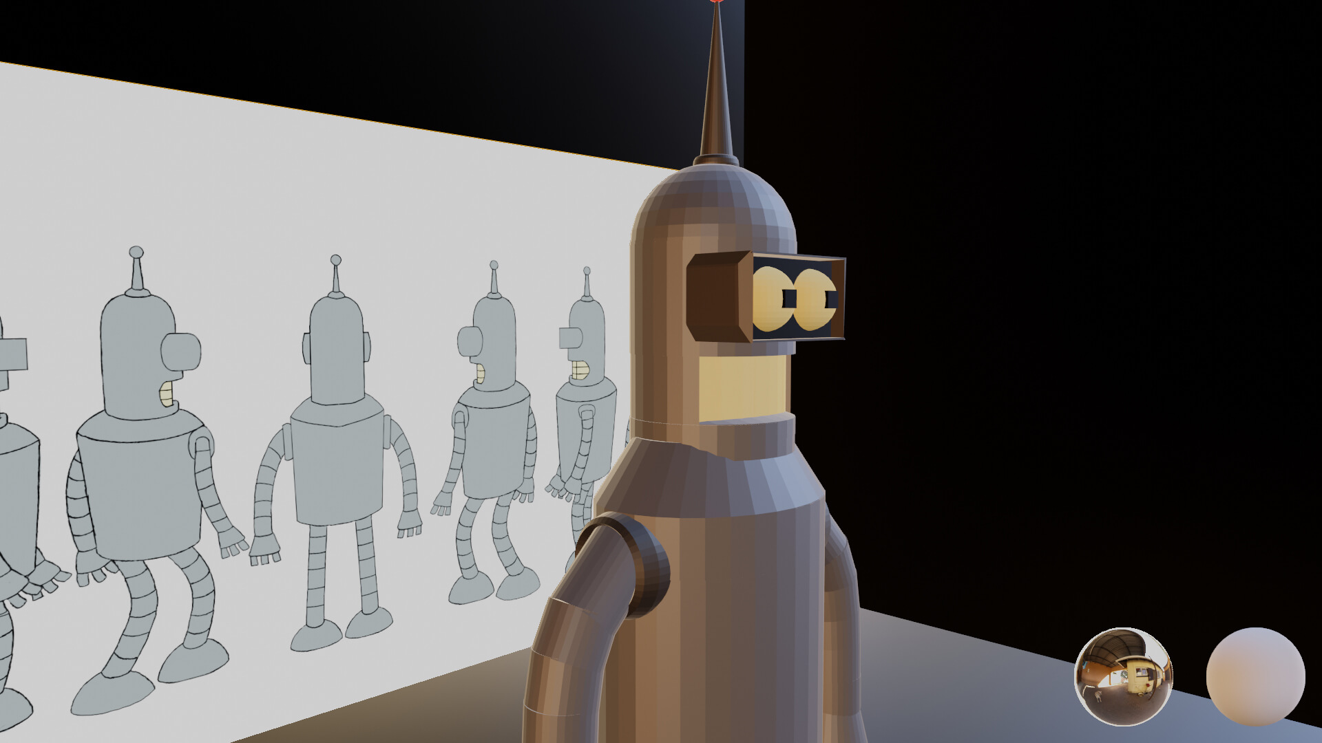 Bender From Futurama - 3D Model by ProstoBlin