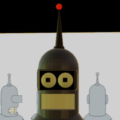 Futurama Bender Head