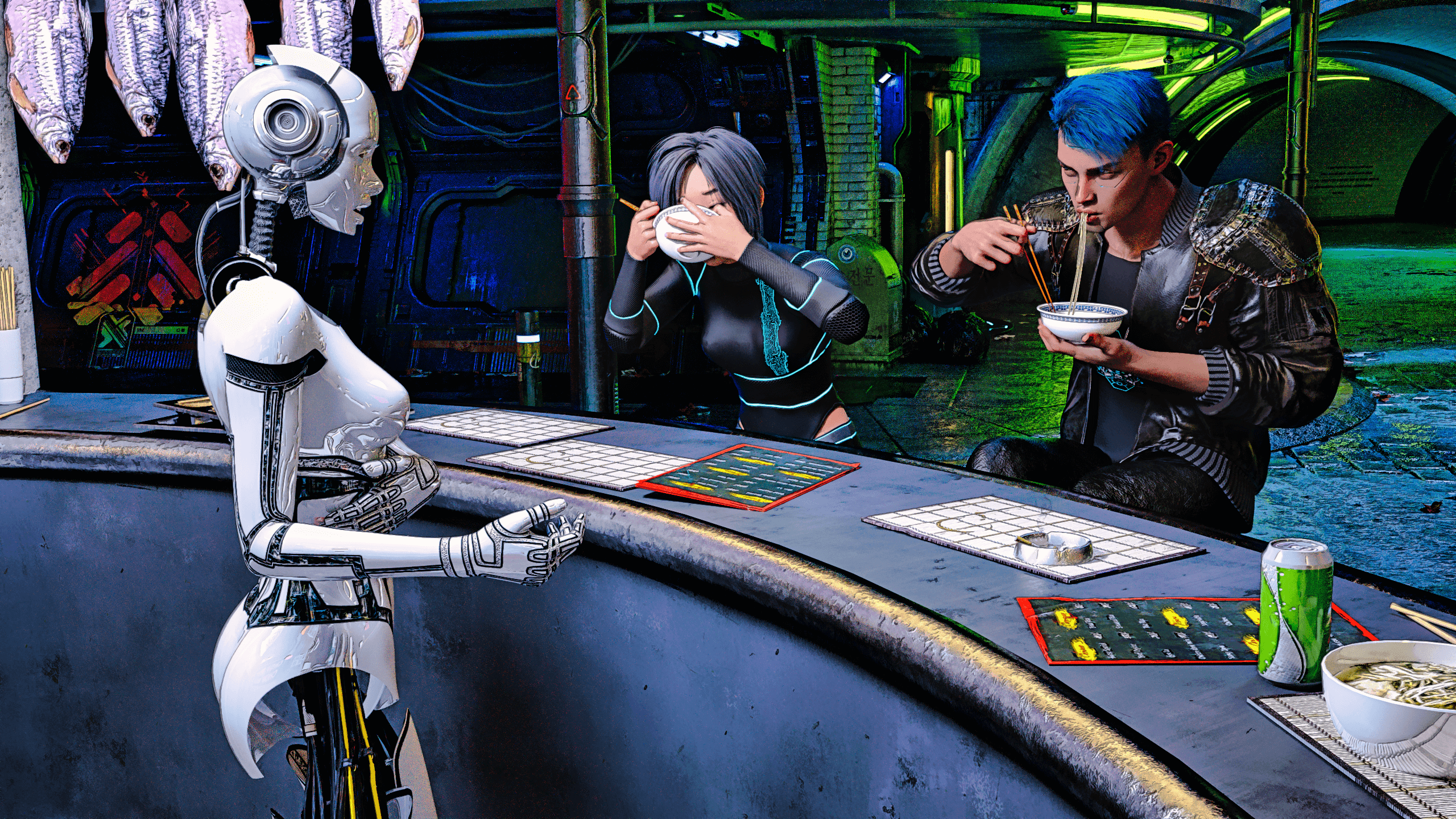 Slurp 3D Render, Digital Art by protosynthetic