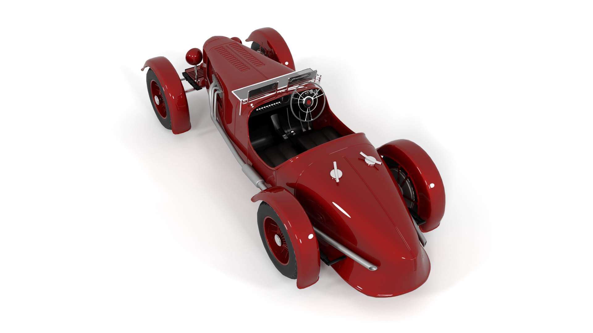 Retro Car - 3D Model by proxy_flos