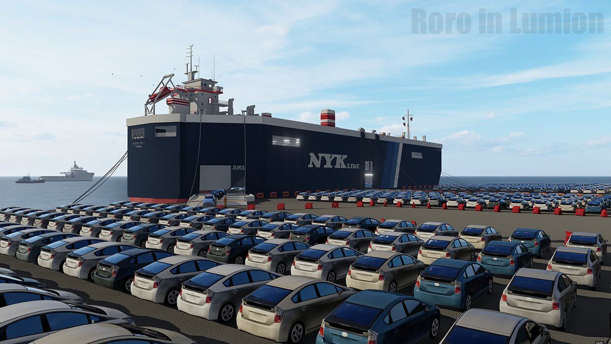 RoRo Ship - 3D Model by Psygnosys