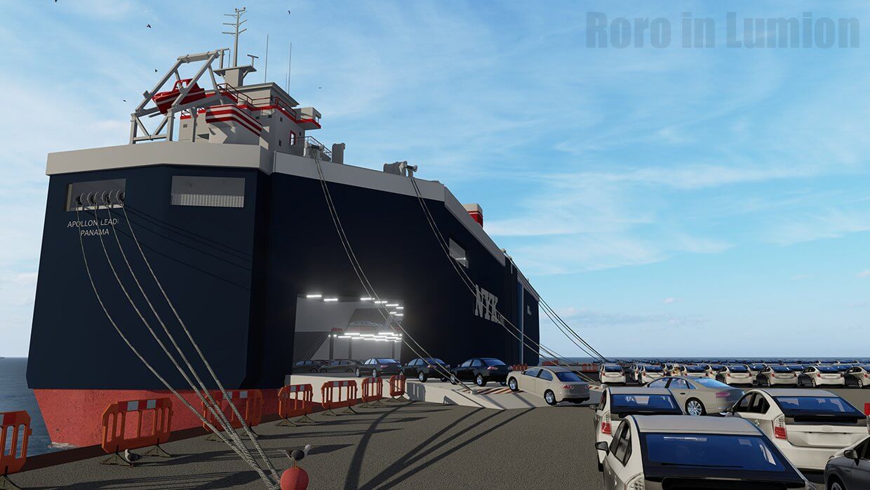 RoRo Ship - 3D Model by Psygnosys