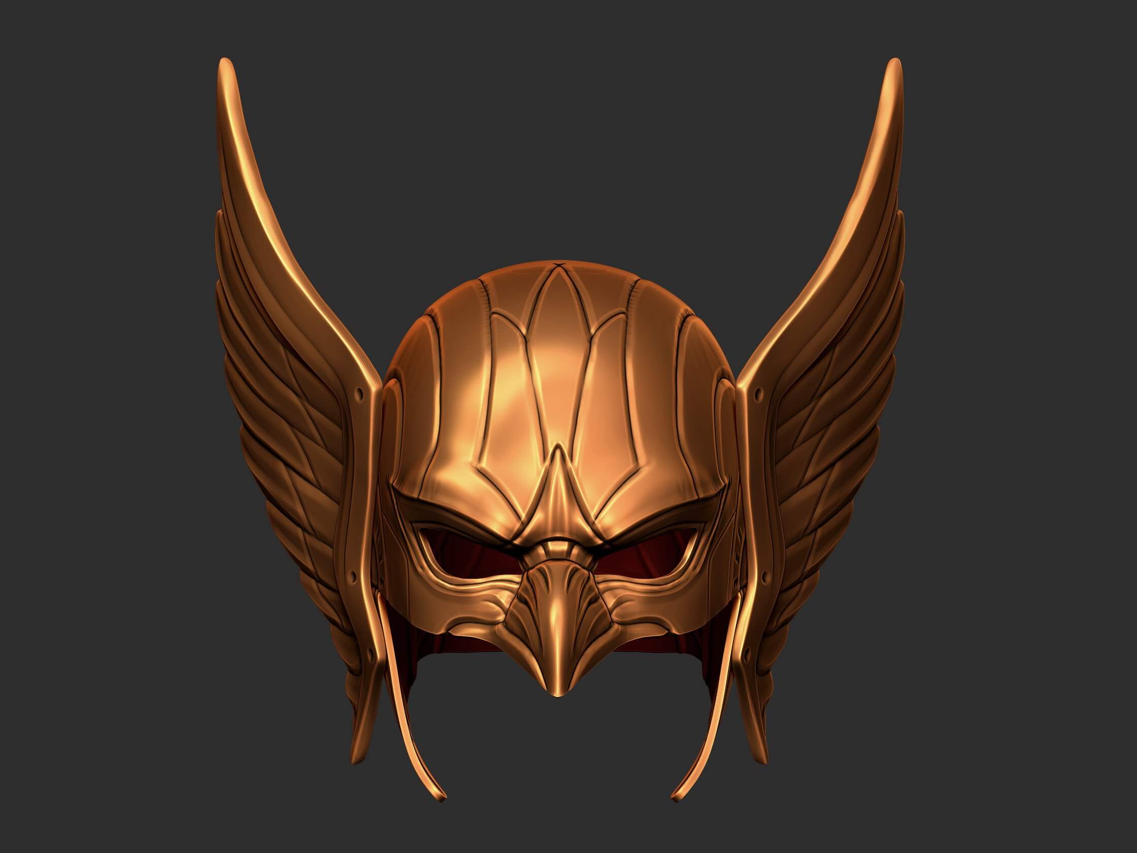 Hawkman Helmet DC Comic - 3D Model by pthofantastic