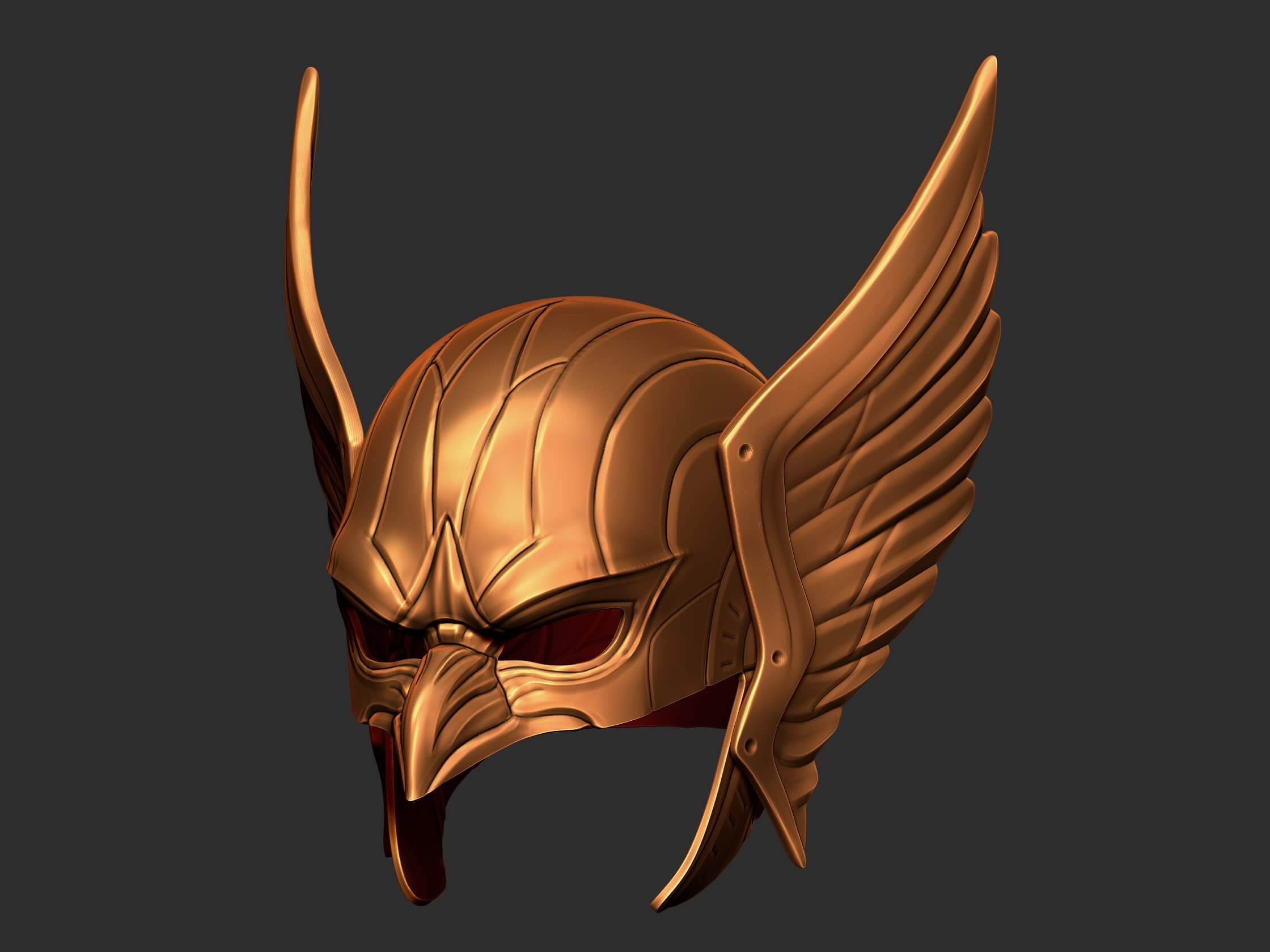 Hawkman Helmet DC Comic - 3D Model by pthofantastic