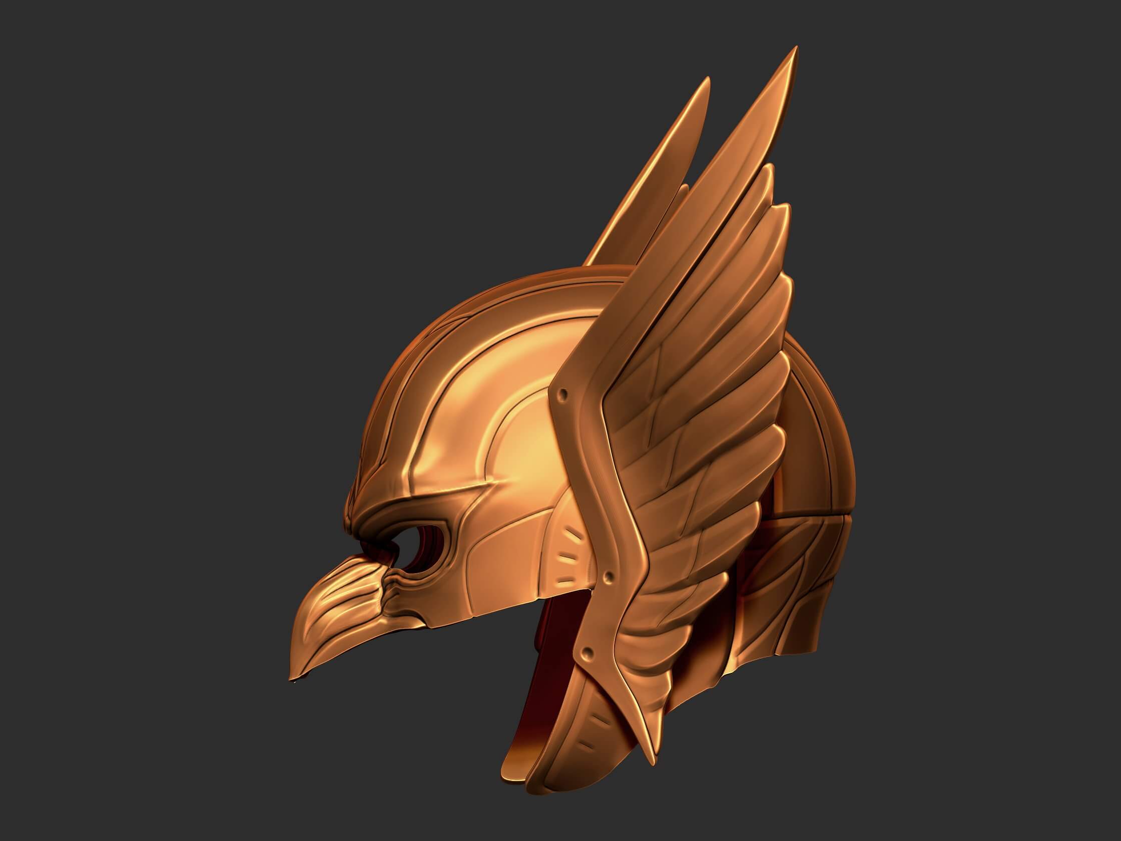 Hawkman Helmet DC Comic - 3D Model by pthofantastic