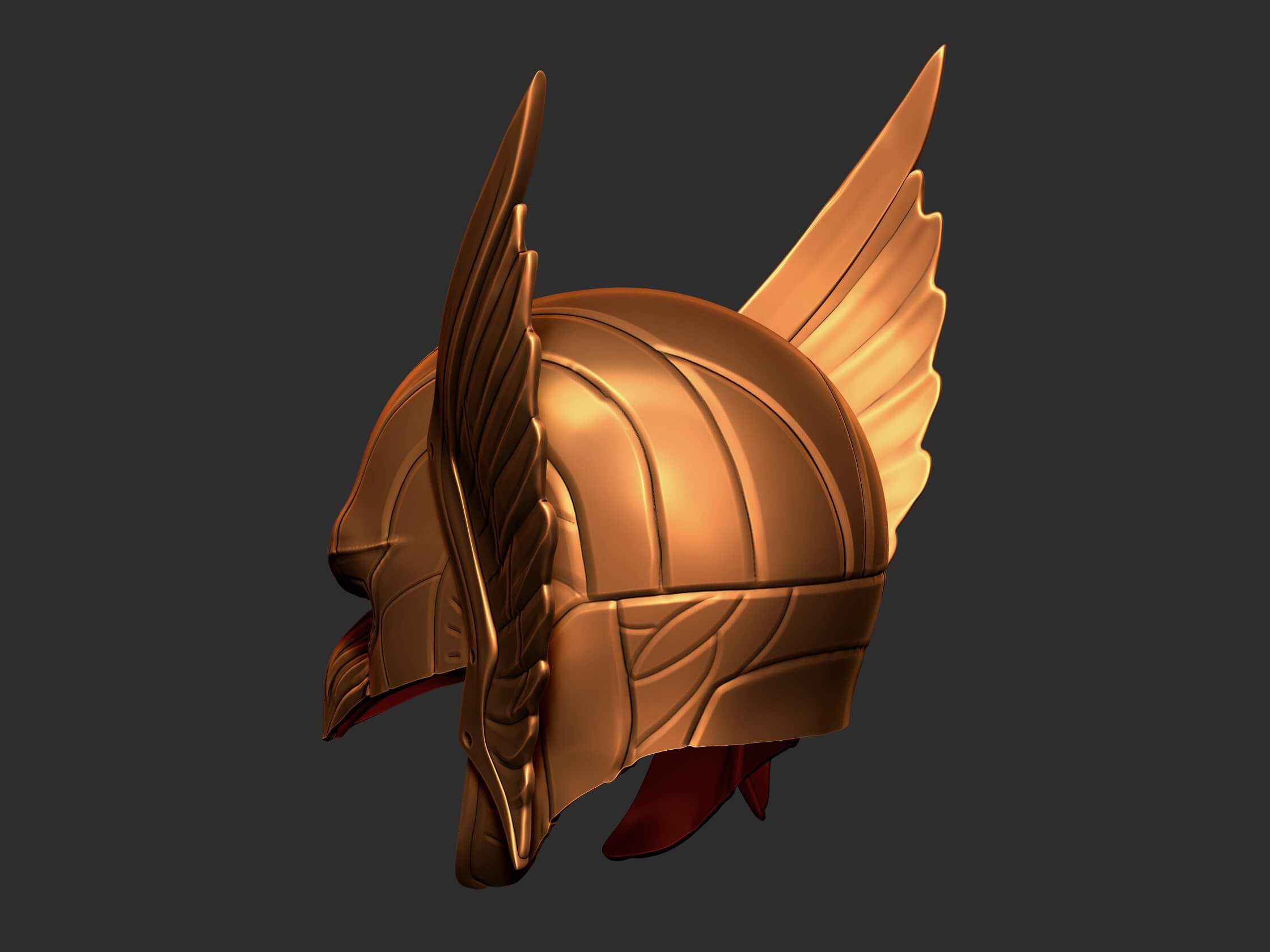 Hawkman Helmet DC Comic - 3D Model by pthofantastic