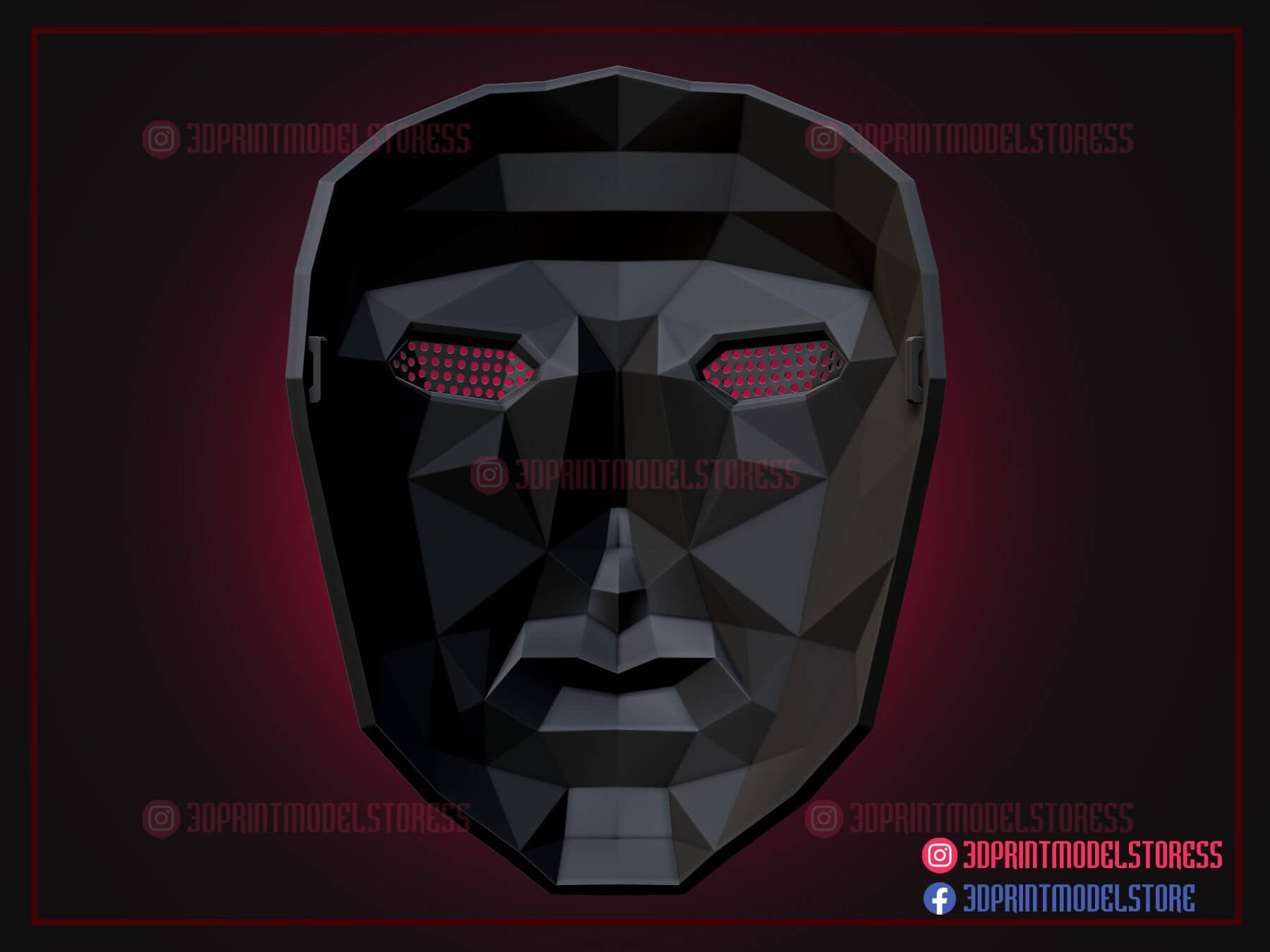 Squid Game Front Man Mask - 3D Model by pthofantastic