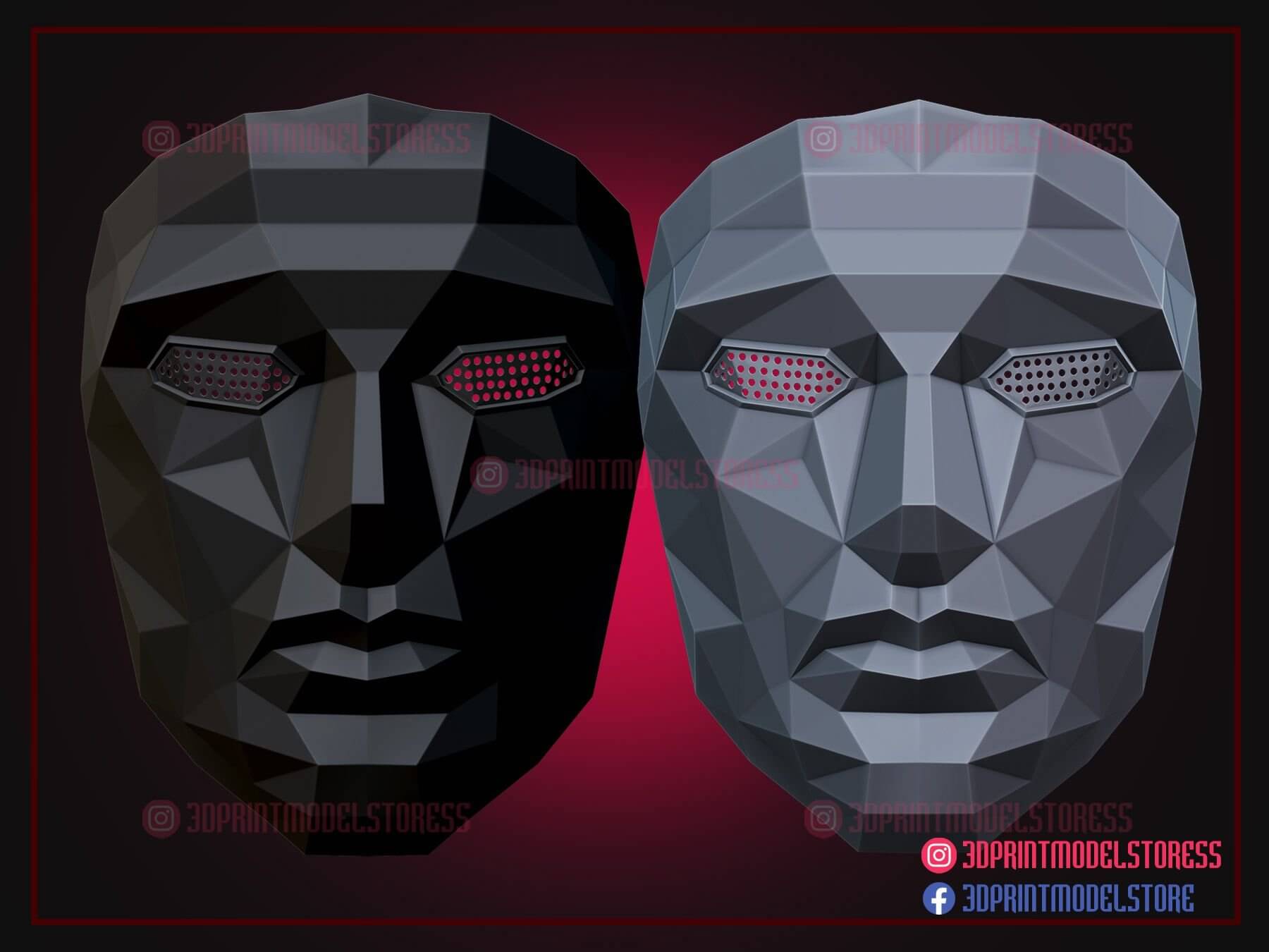 Squid Game Front Man Mask - 3D Model by pthofantastic