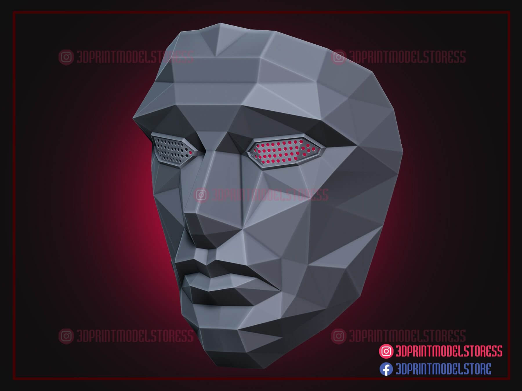 Squid Game Front Man Mask - 3D Model by pthofantastic