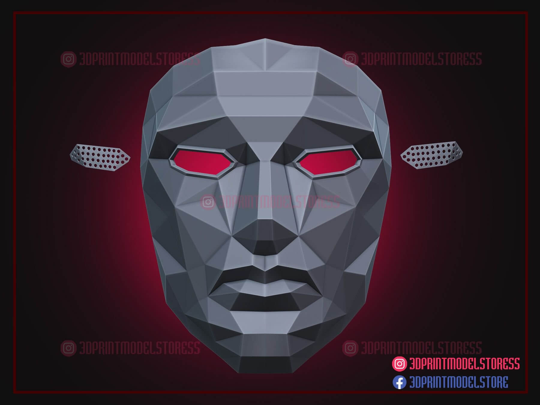 Squid Game Front Man Mask - 3D Model by pthofantastic