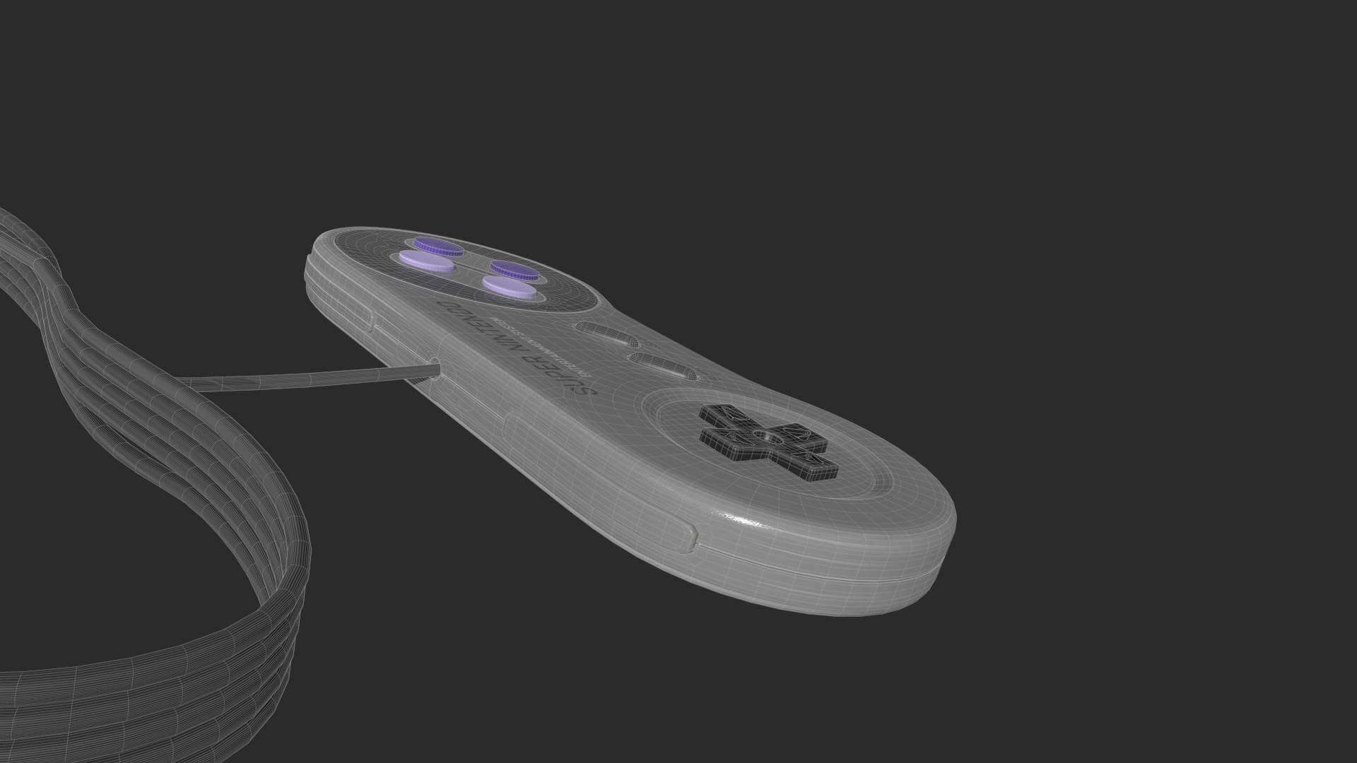SNES Controller - 3D Model by PuerquitoMenor