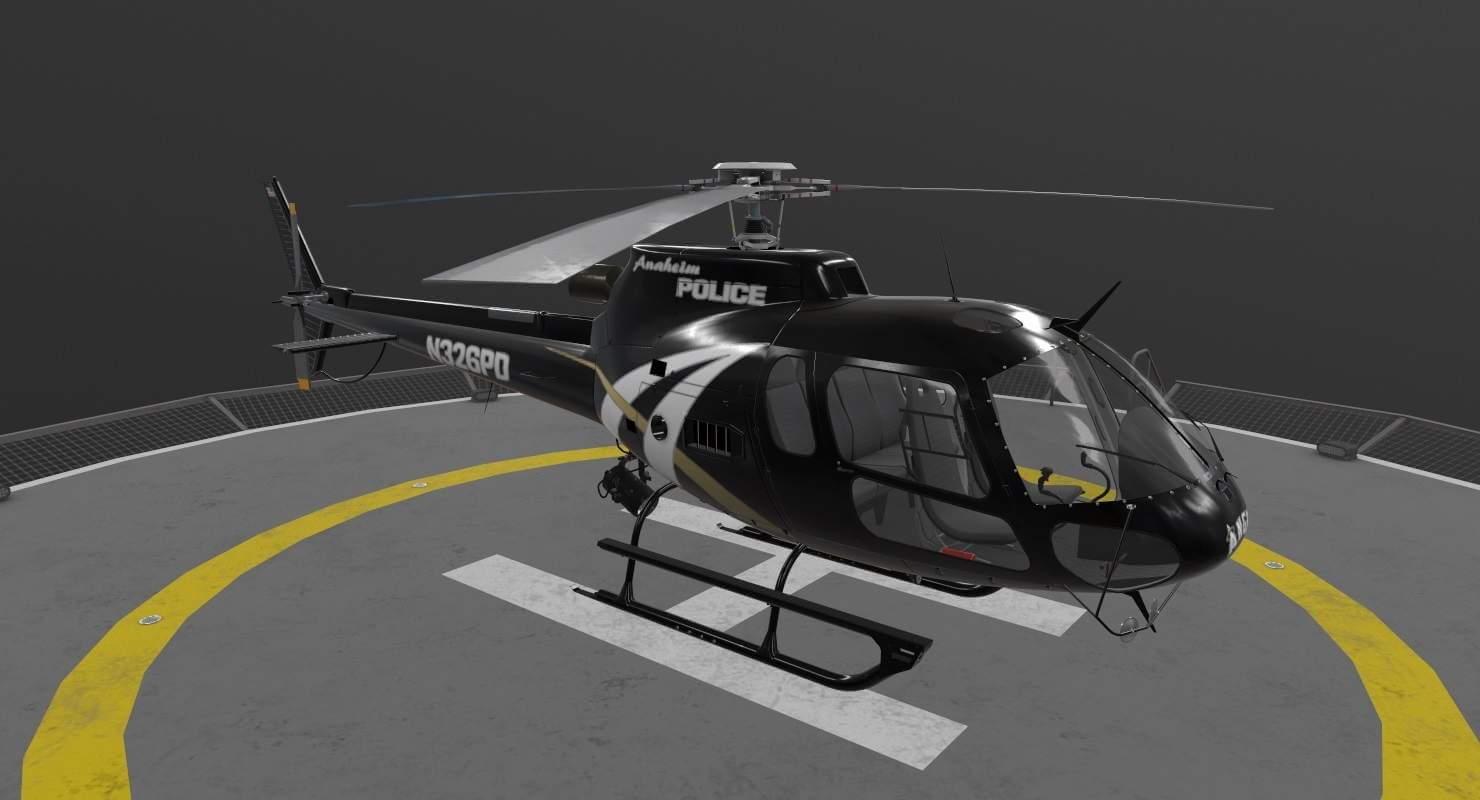 AS-350 Anaheim Police 3D Model by pukamakara