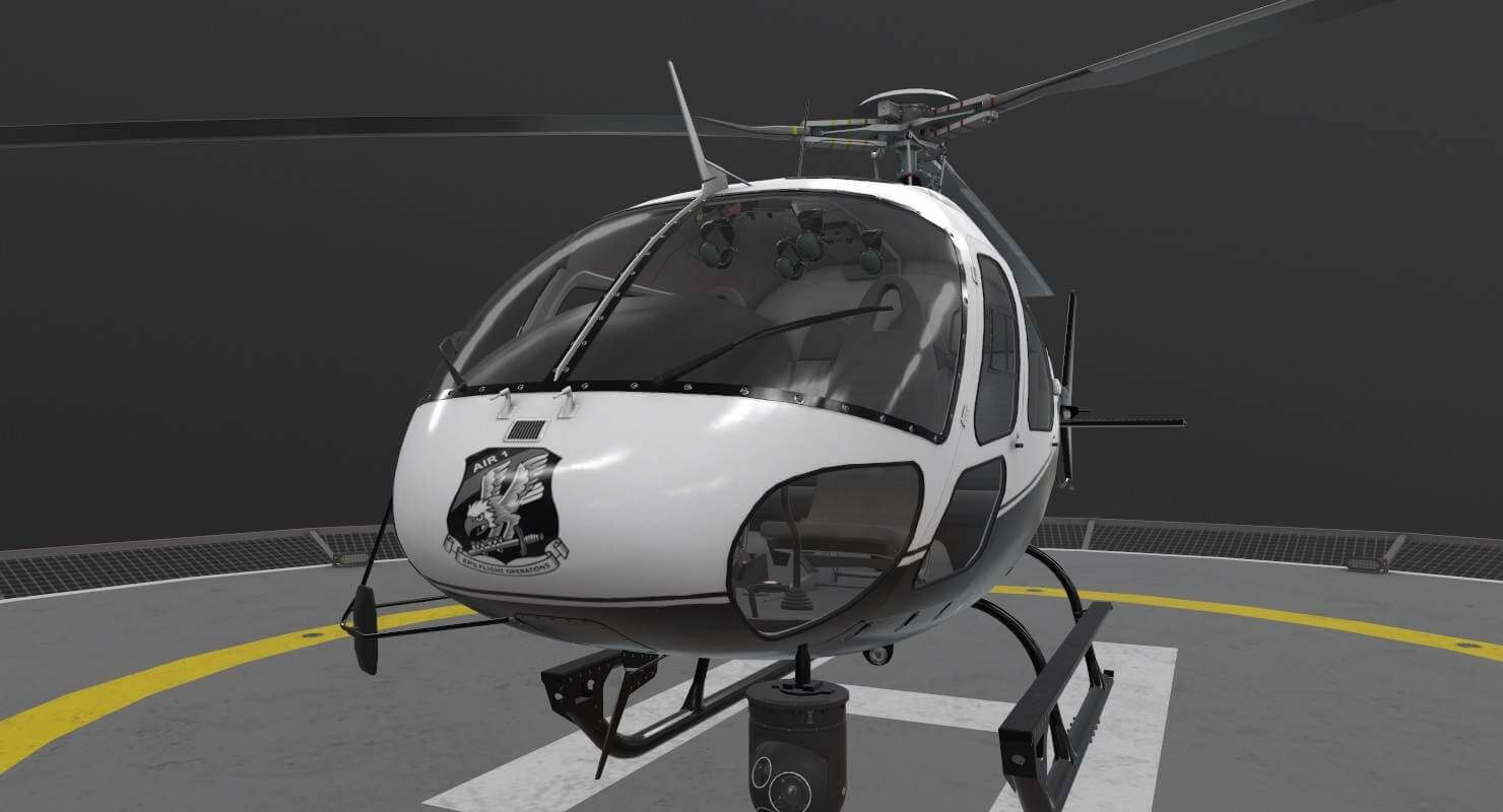 AS-350 Edmonton Police Service 3D Model by pukamakara