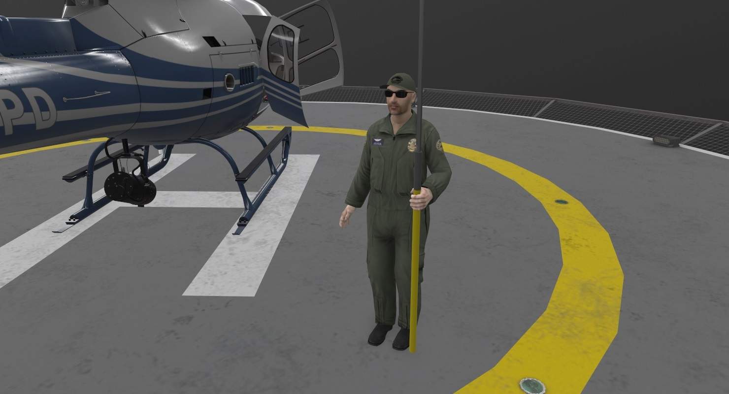 AS-350 LAPD 2 Animated 3D Model by pukamakara