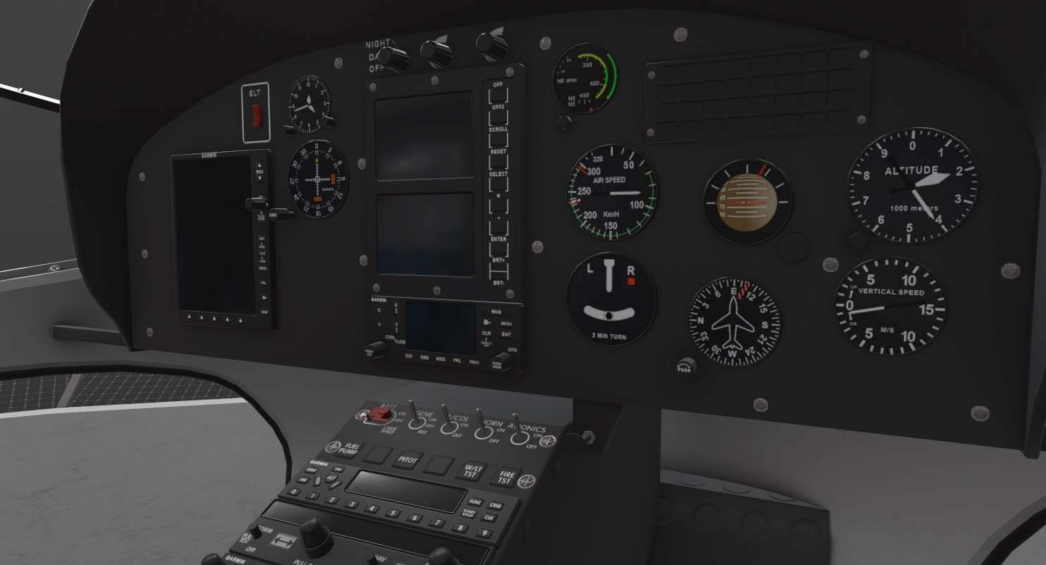 AS-350 LAPD 2 Animated 3D Model by pukamakara