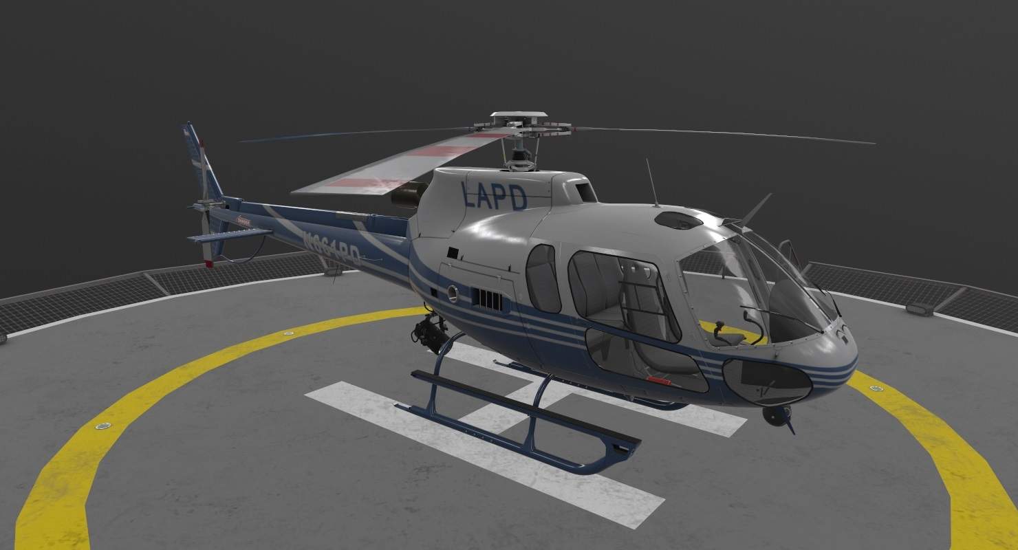 AS-350 LAPD 2 3D Model by pukamakara