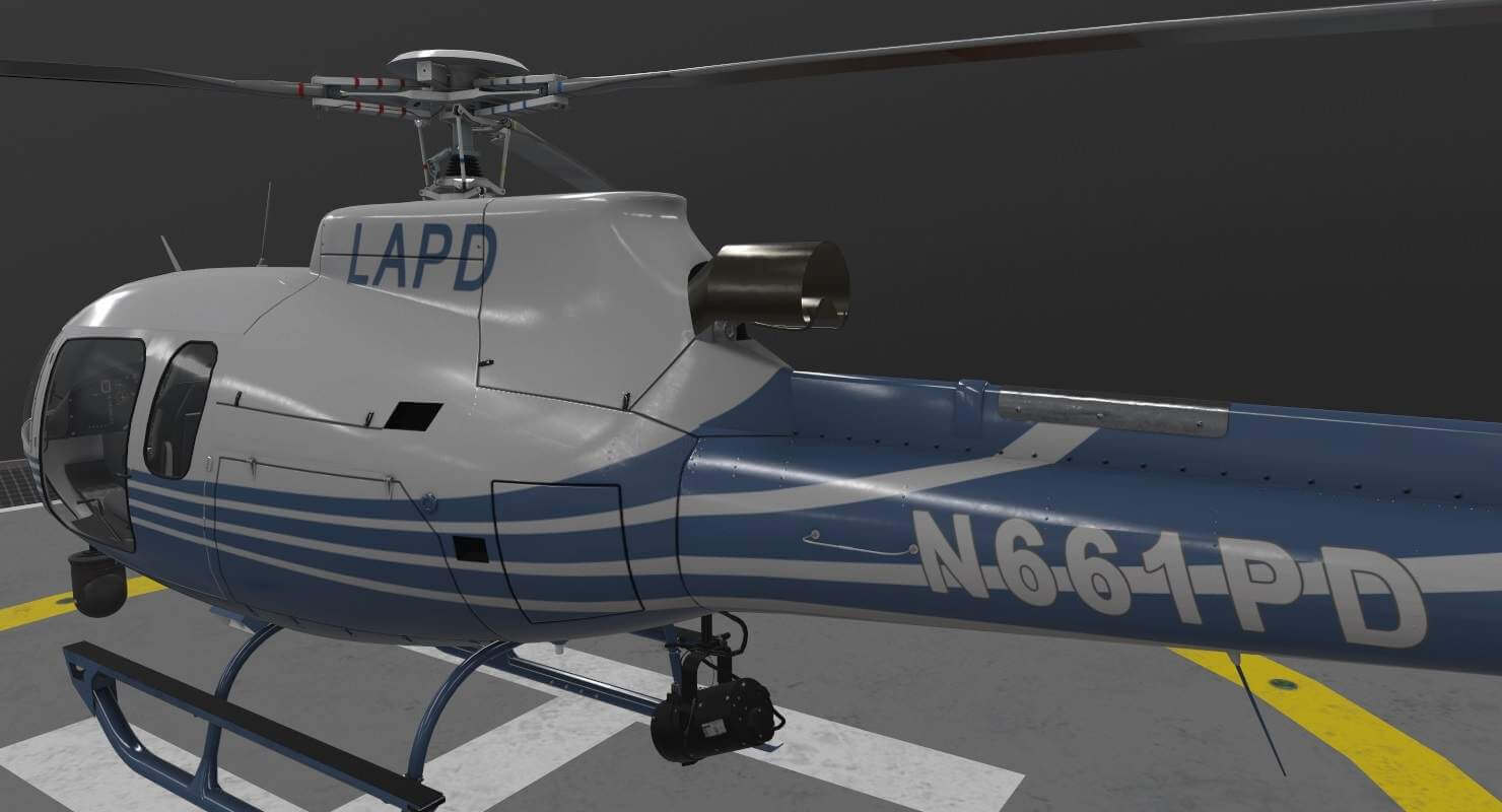 AS-350 LAPD 2 3D Model by pukamakara