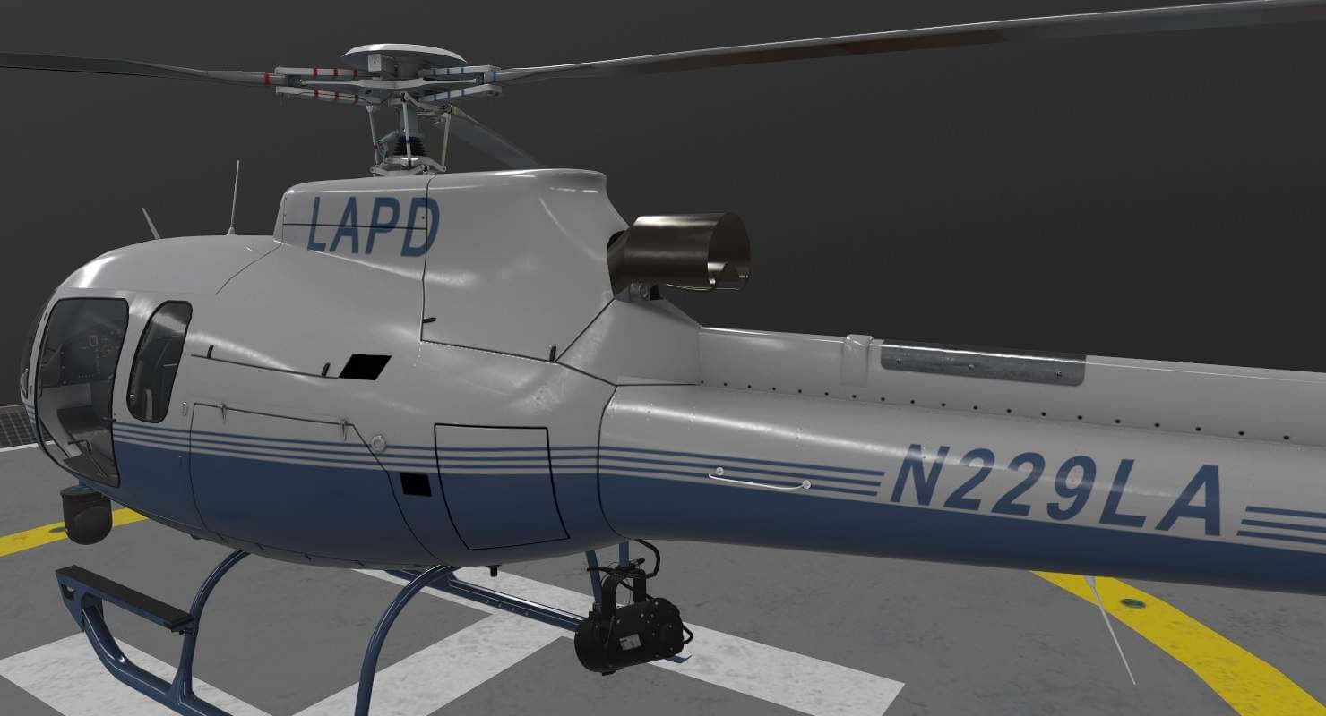 AS-350 LAPD 3 3D Model by pukamakara