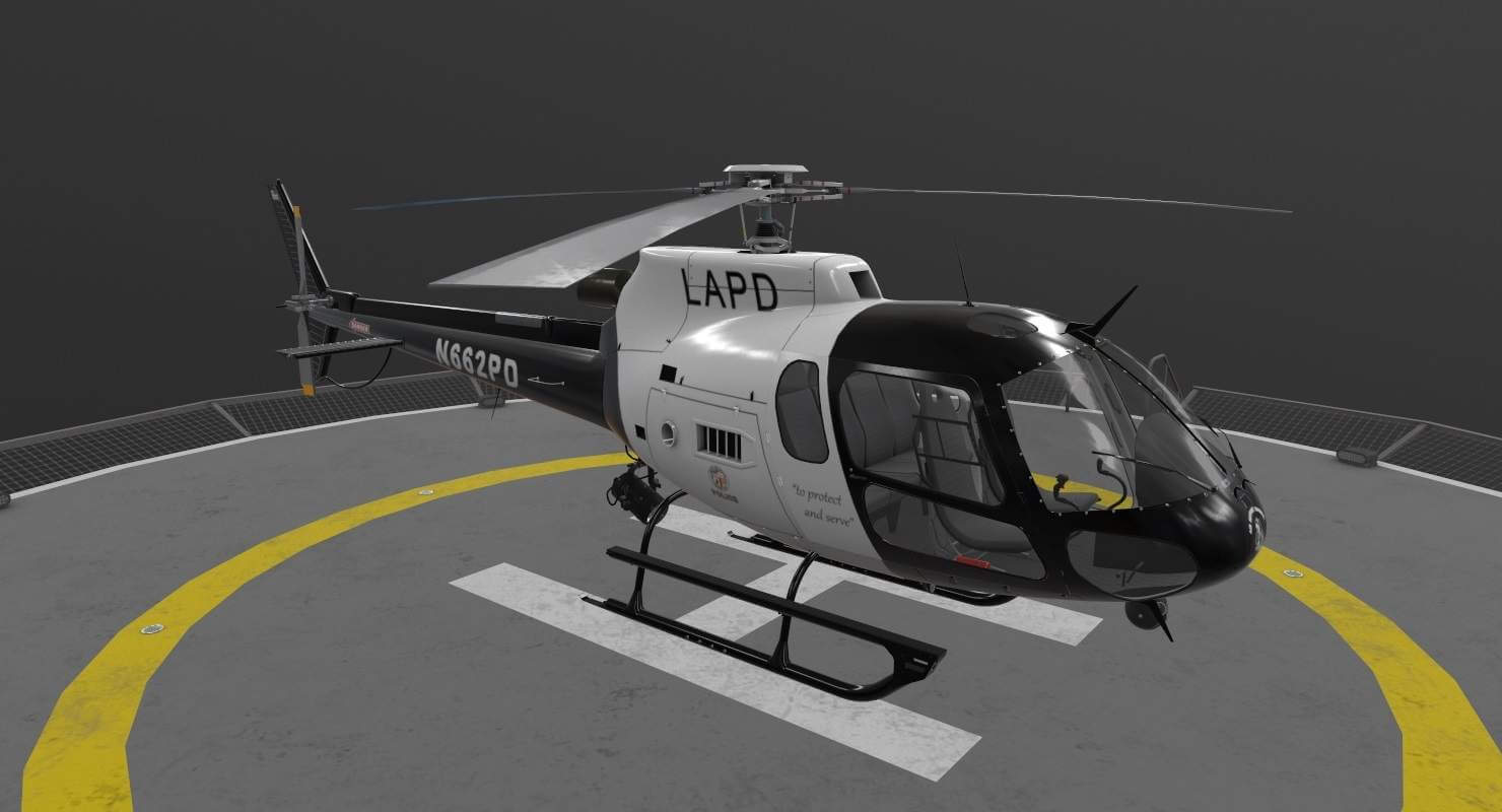 AS-350 LAPD 3D Model by pukamakara